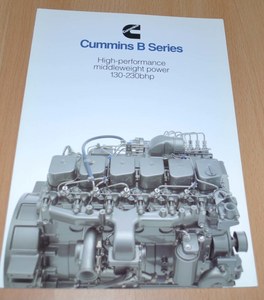 Cummins B Series Engine Brochure Prospekt UK Market – AUTO BROCHURE