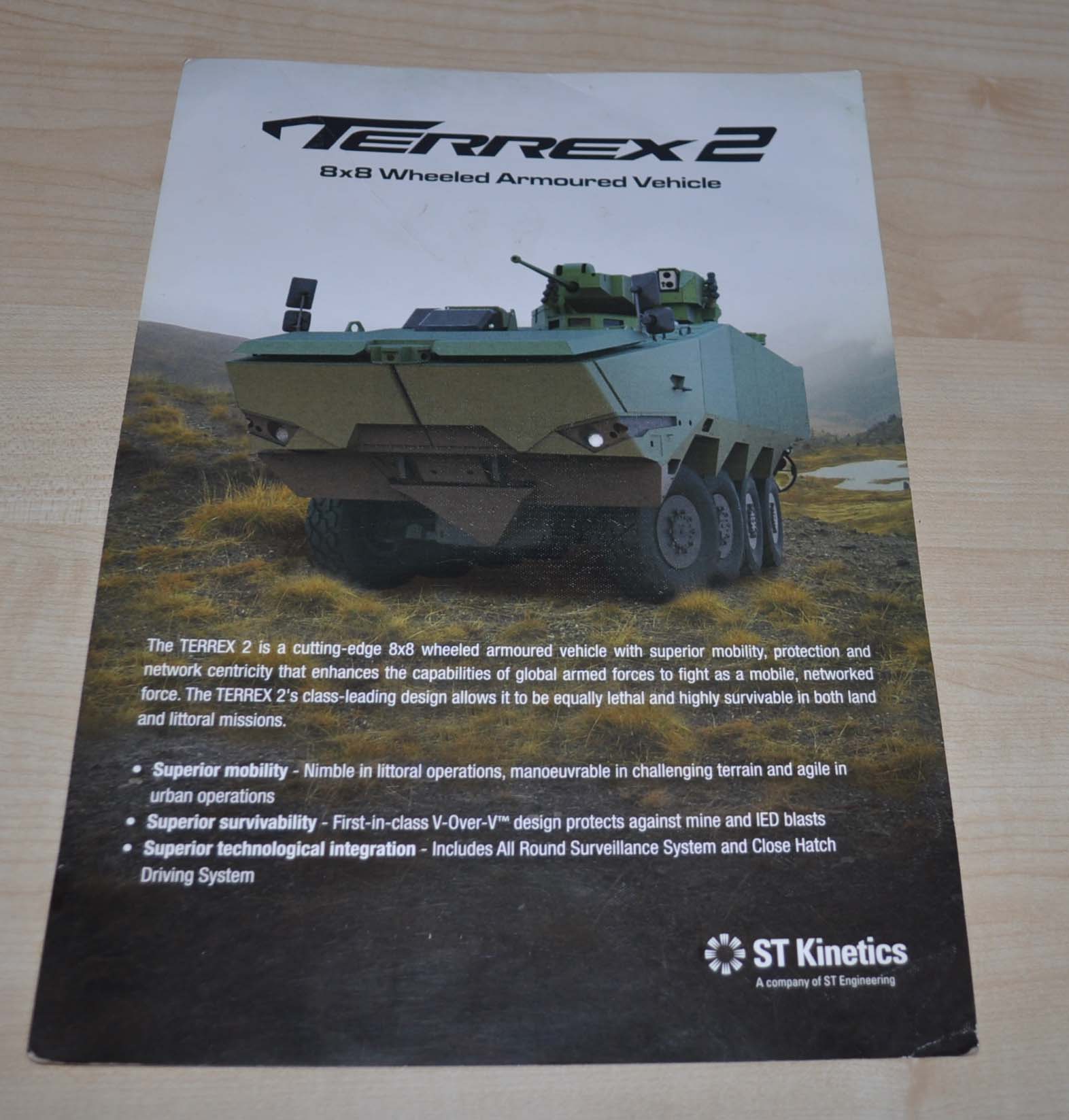 ST Kinetics Terrex 2 8×8 Singapore Armored Personnel Carrier Brochure ...