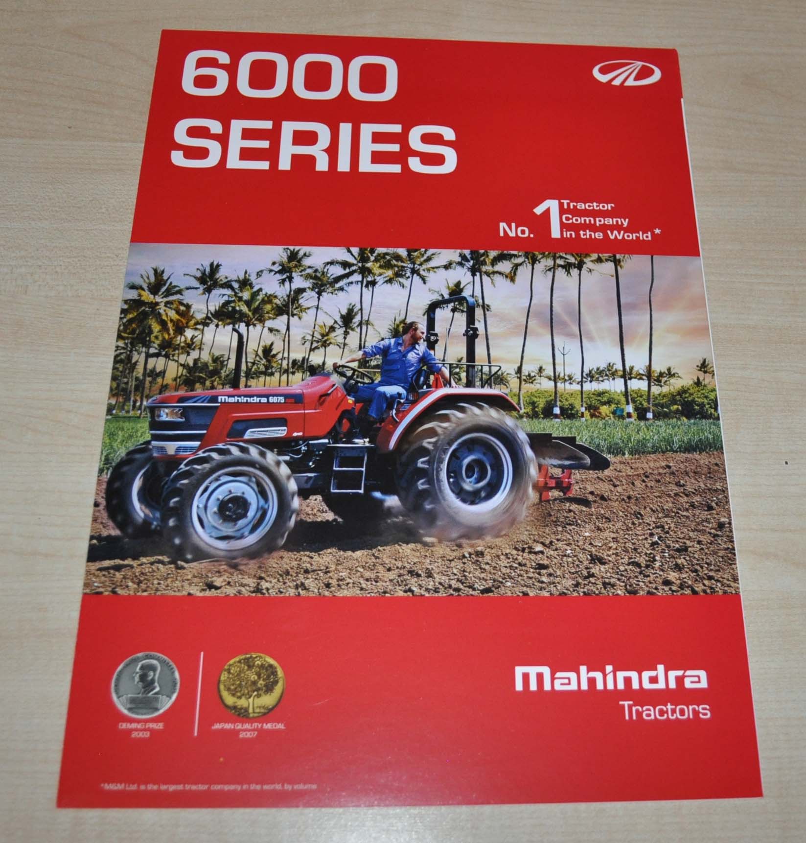 Mahindra 6000 Series Tractor Brochure Prospekt – AUTO BROCHURE
