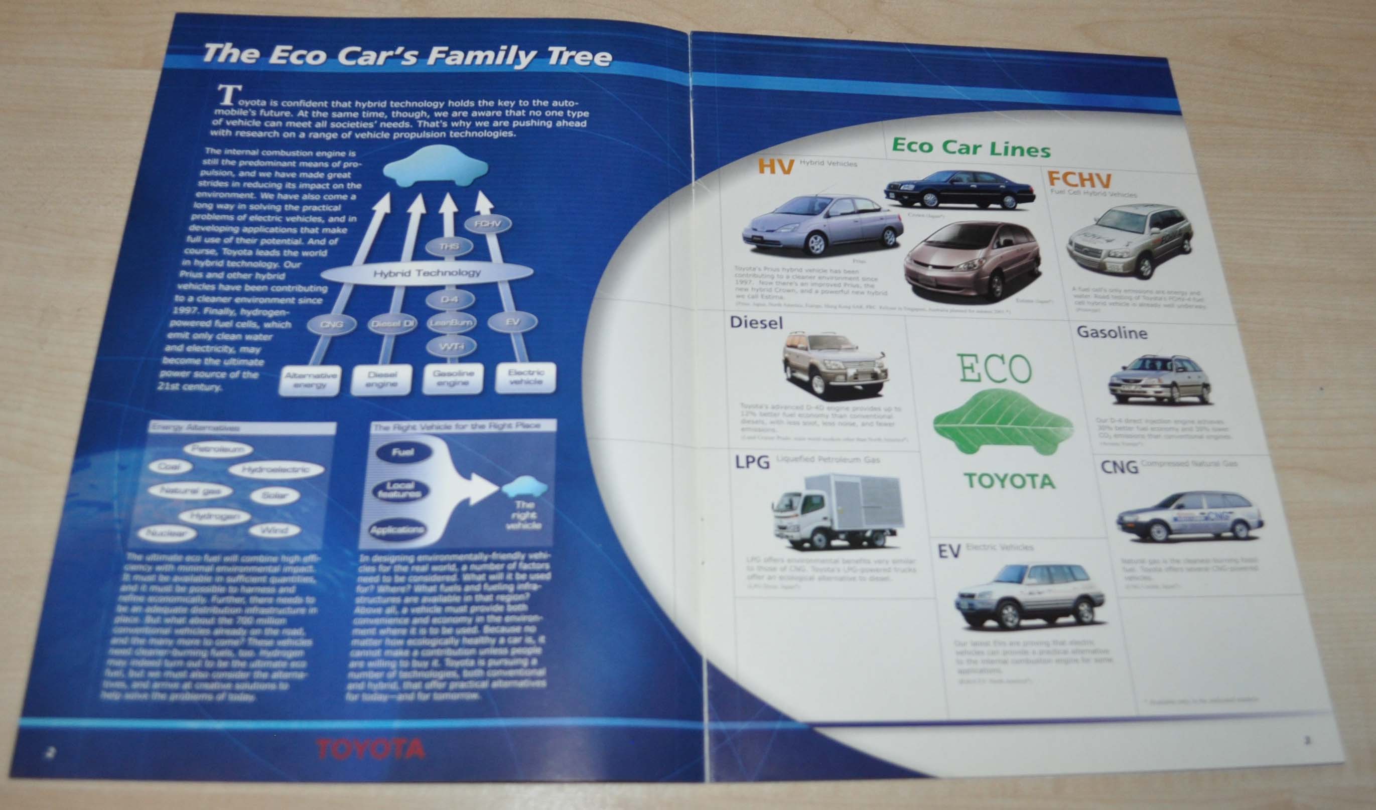 Toyota Hybrid Technology Cars Truck Bus Brochure Prospekt – AUTO BROCHURE