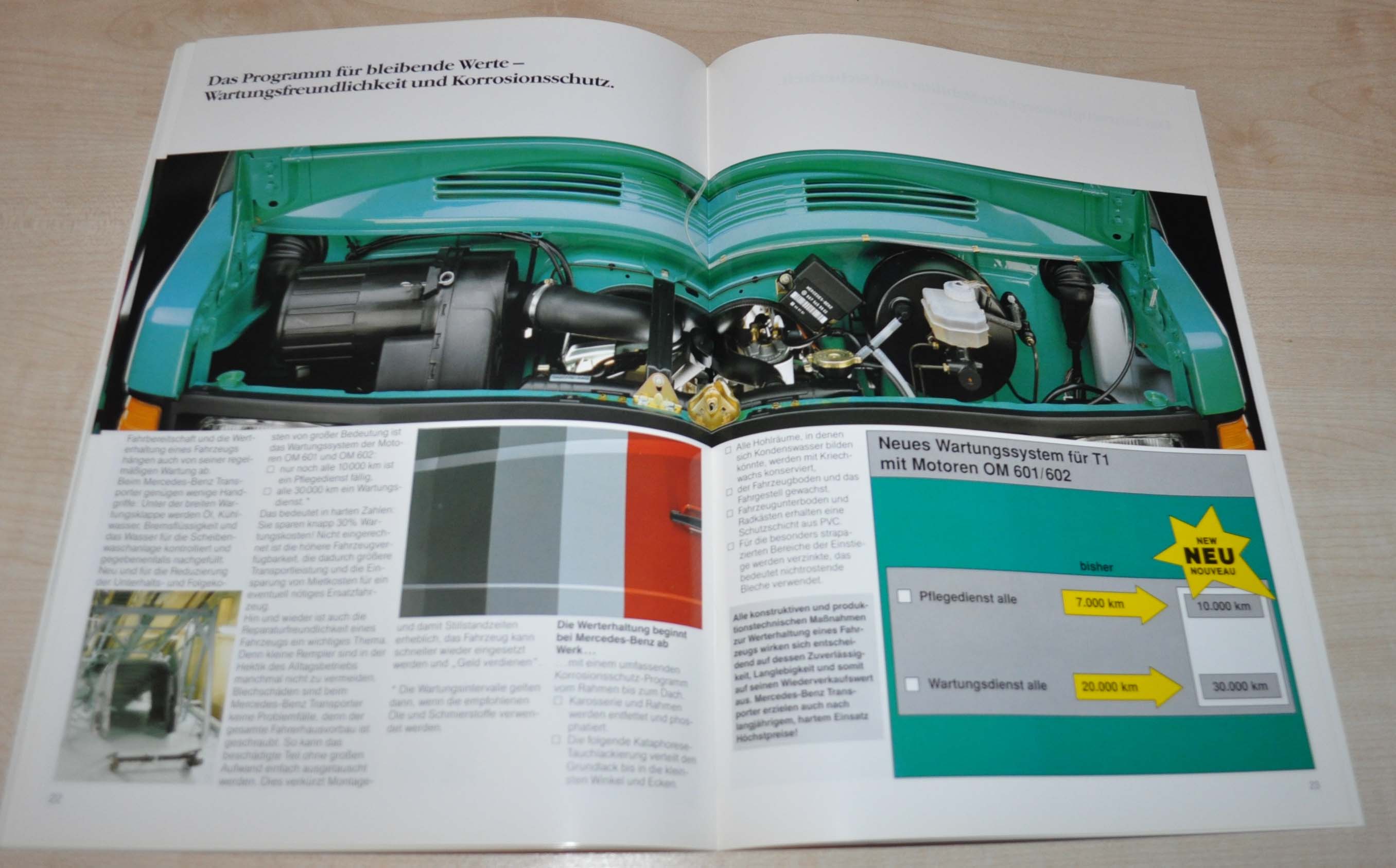 Mercedes Benz Transporter T1 Van Brochure Prospekt 1089 DE – AUTO BROCHURE