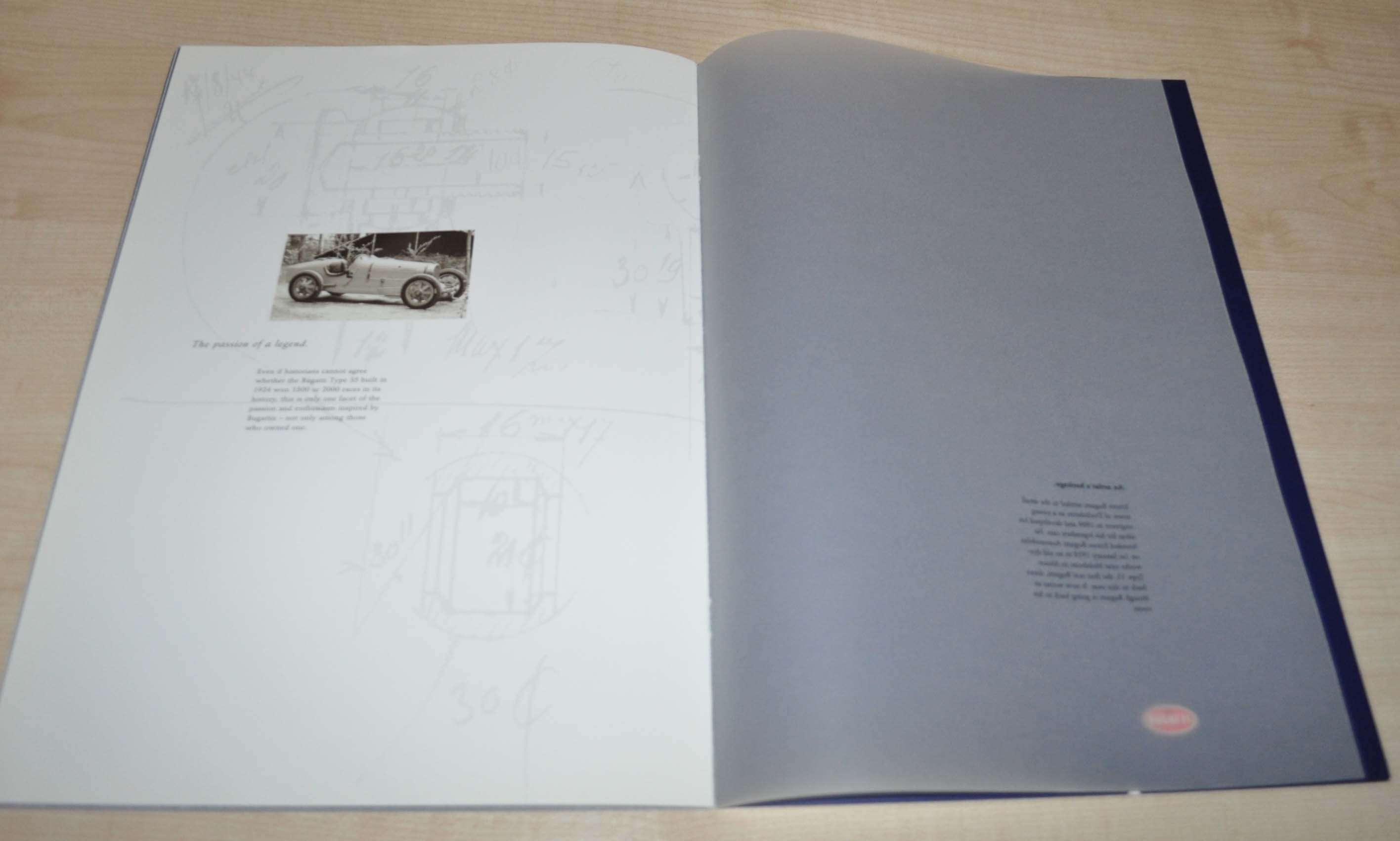 Bugatti EB 18/3 Chiron Brochure Prospekt Prospectus – AUTO BROCHURE
