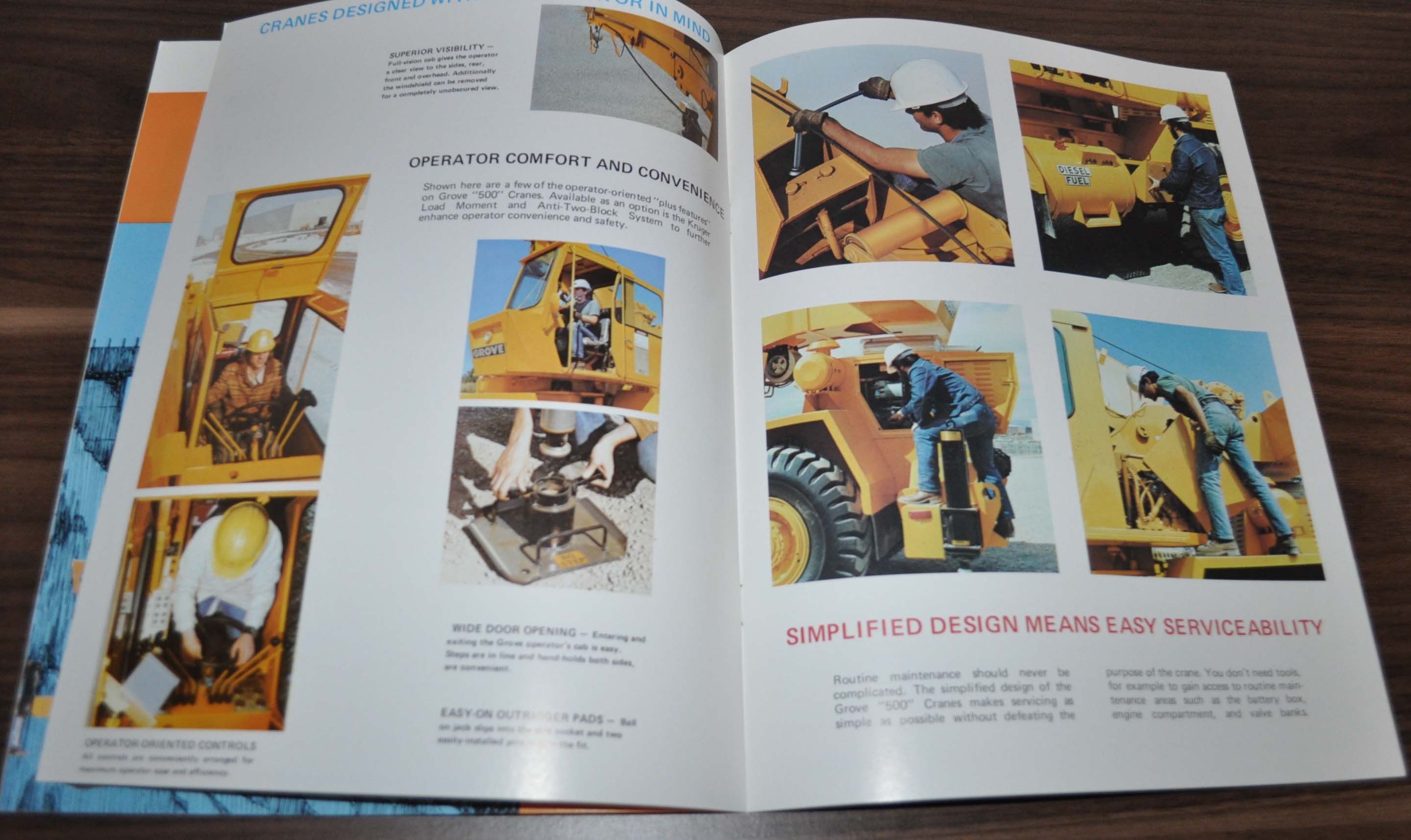 Grove RT500 Series Hydraulic Cranes Specification Brochure Prospekt ...
