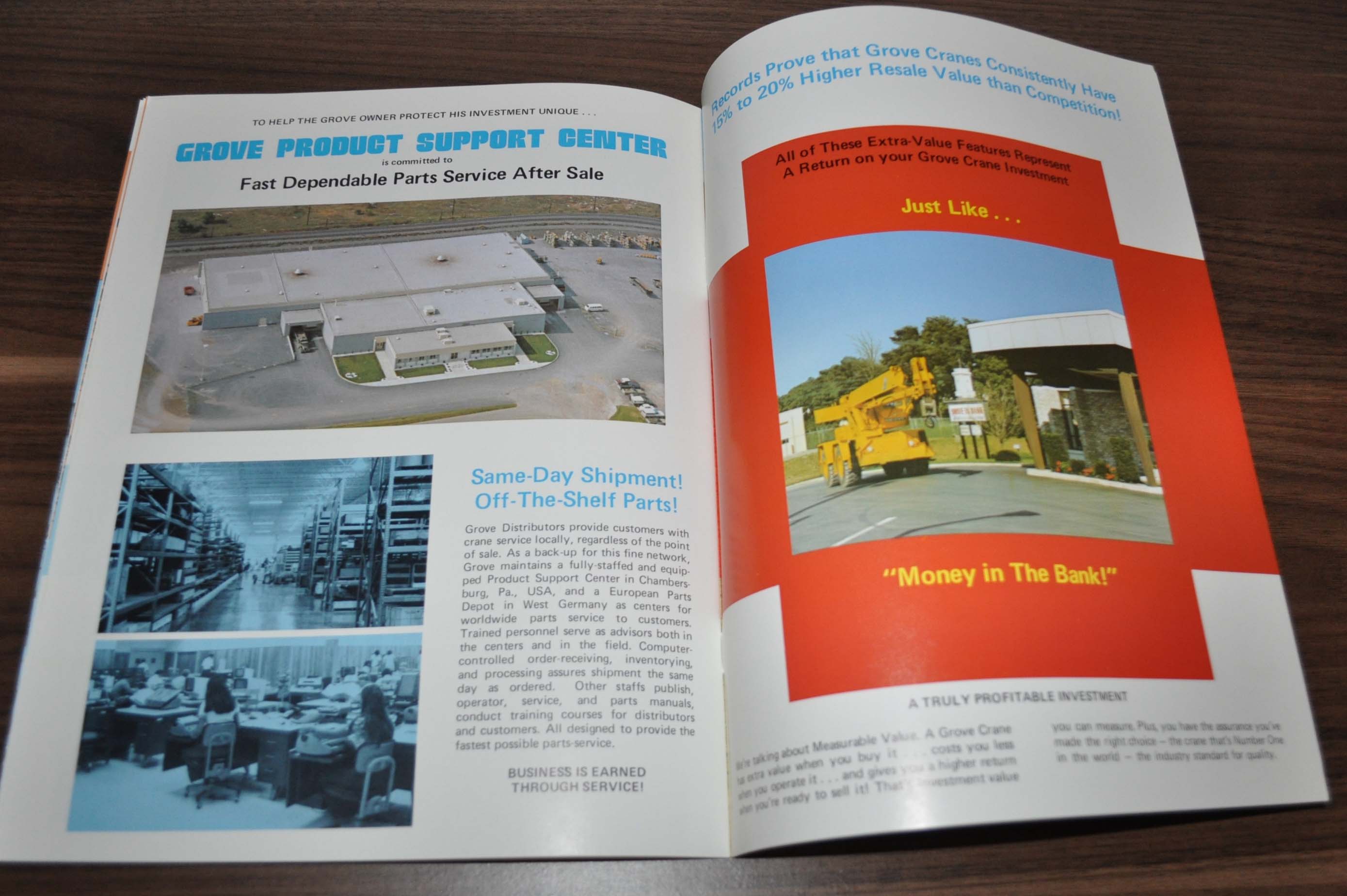 Grove RT500 Series Hydraulic Cranes Specification Brochure Prospekt ...