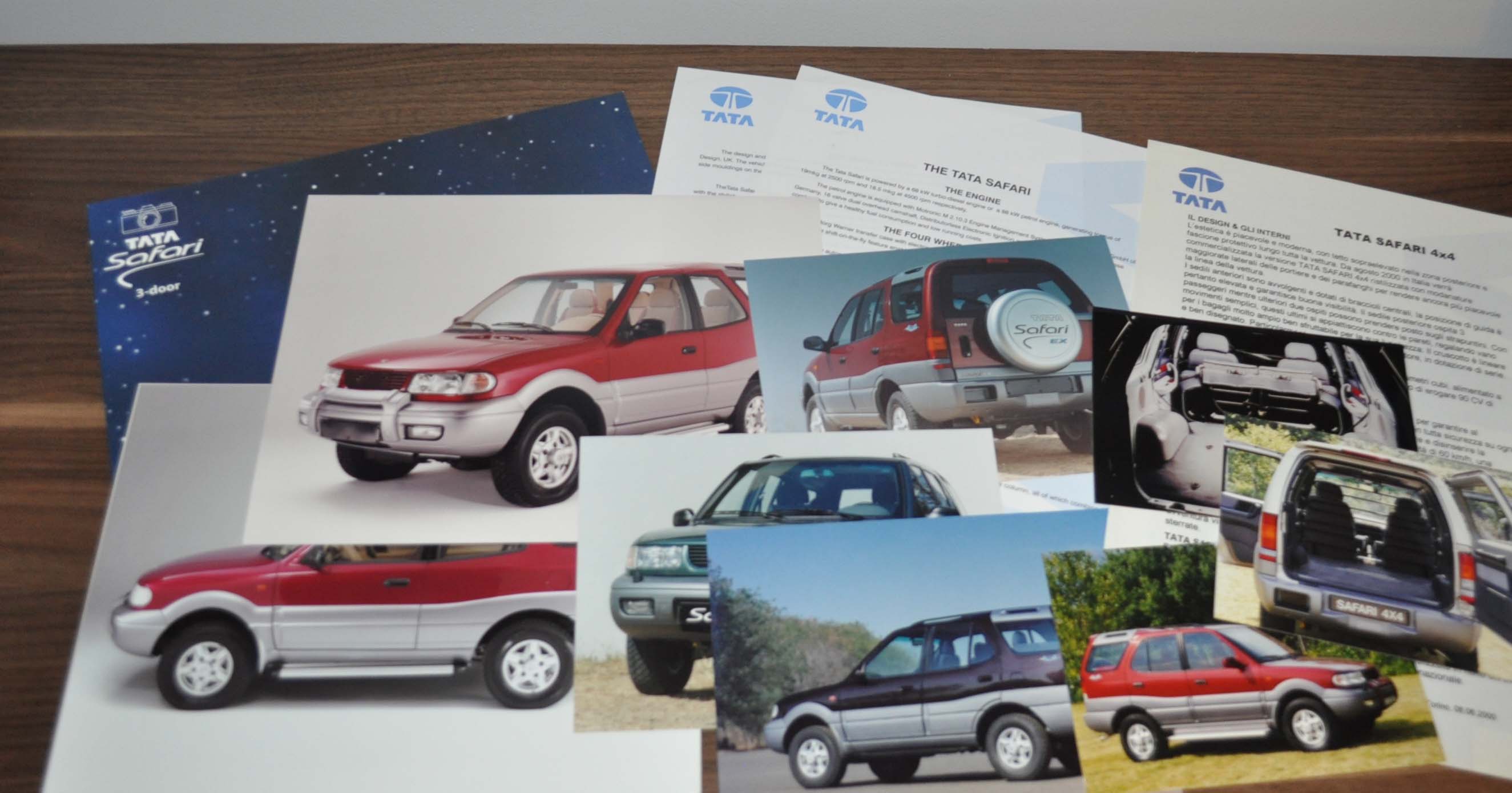 Tata Safari Press Kit Factory Photo Indian Brochure Prospekt EN – AUTO ...