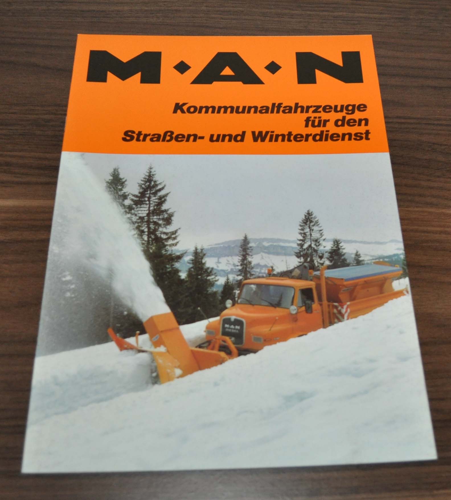 MAN Municipal Snow Plow Truck Sales Brochure Prospekt DE – AUTO BROCHURE