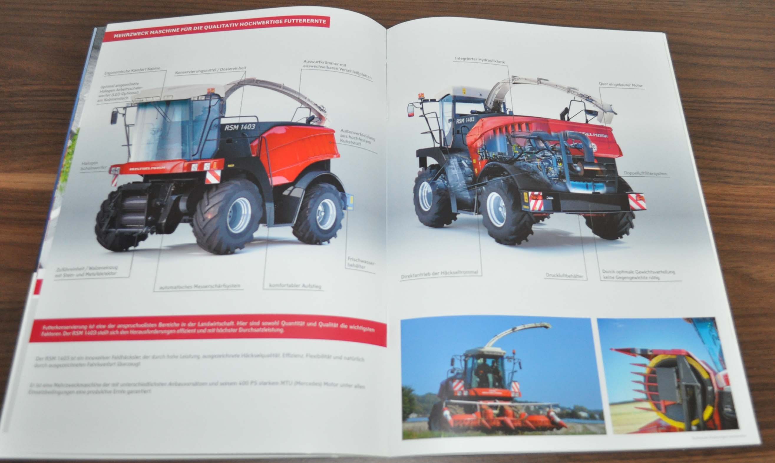Rostselmash RSM 1403 Forage Harvester Feldhacksler Russia Brochure ...