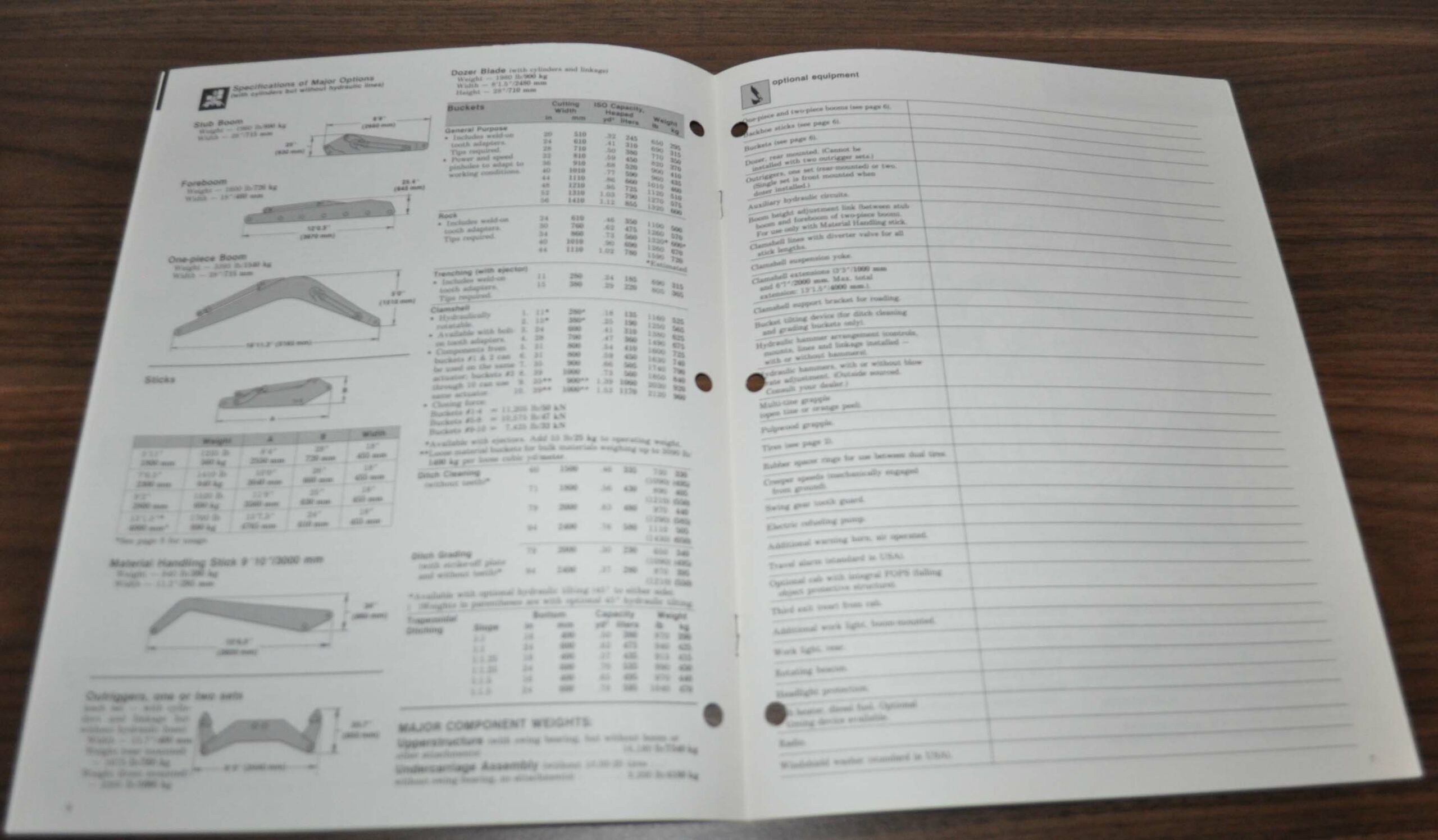 Caterpillar 214 Excavator Cat Specification Technical Data Brochure ...