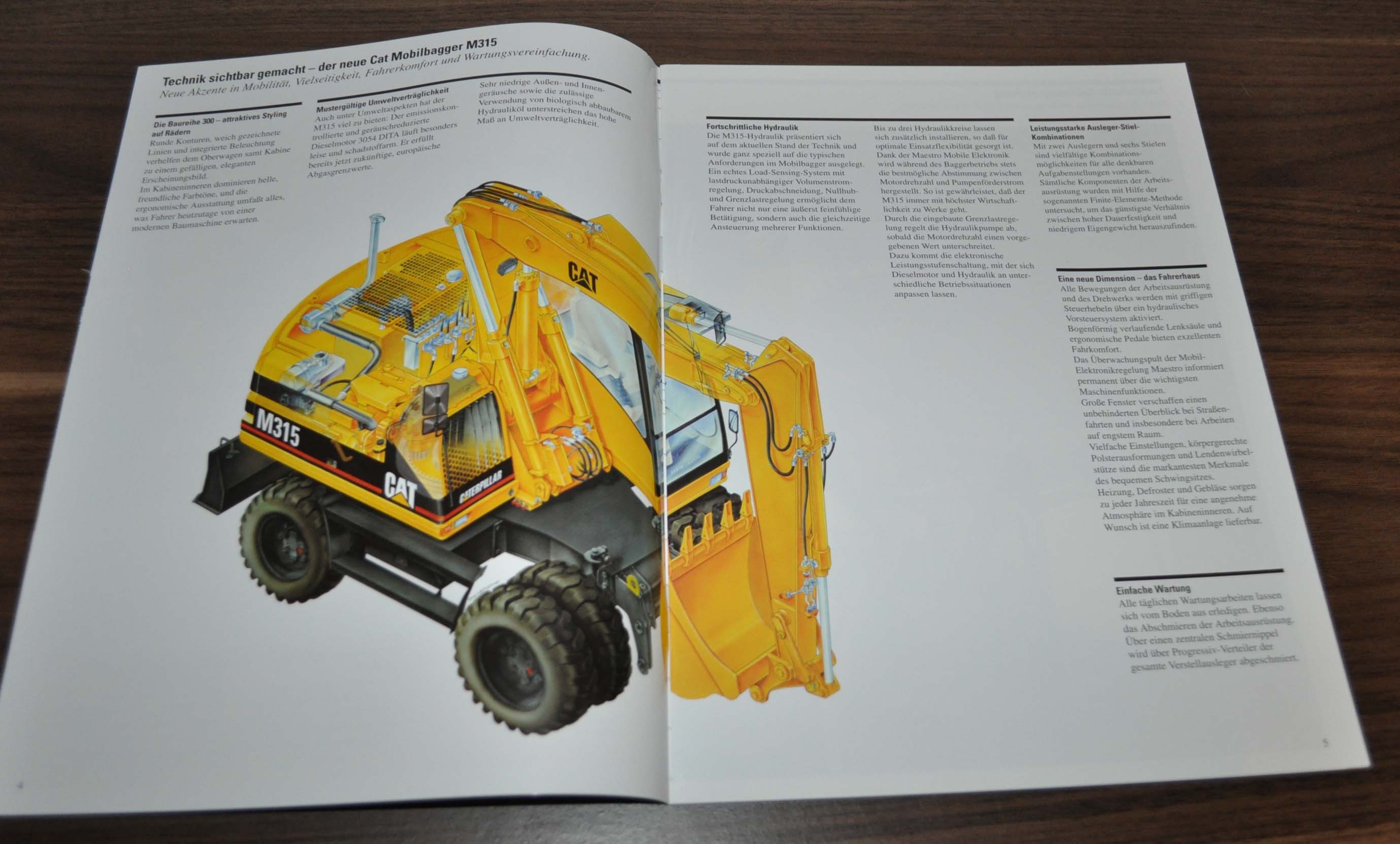 Caterpillar M315 Mobilbagger Excavator Cat Specification Brochure ...