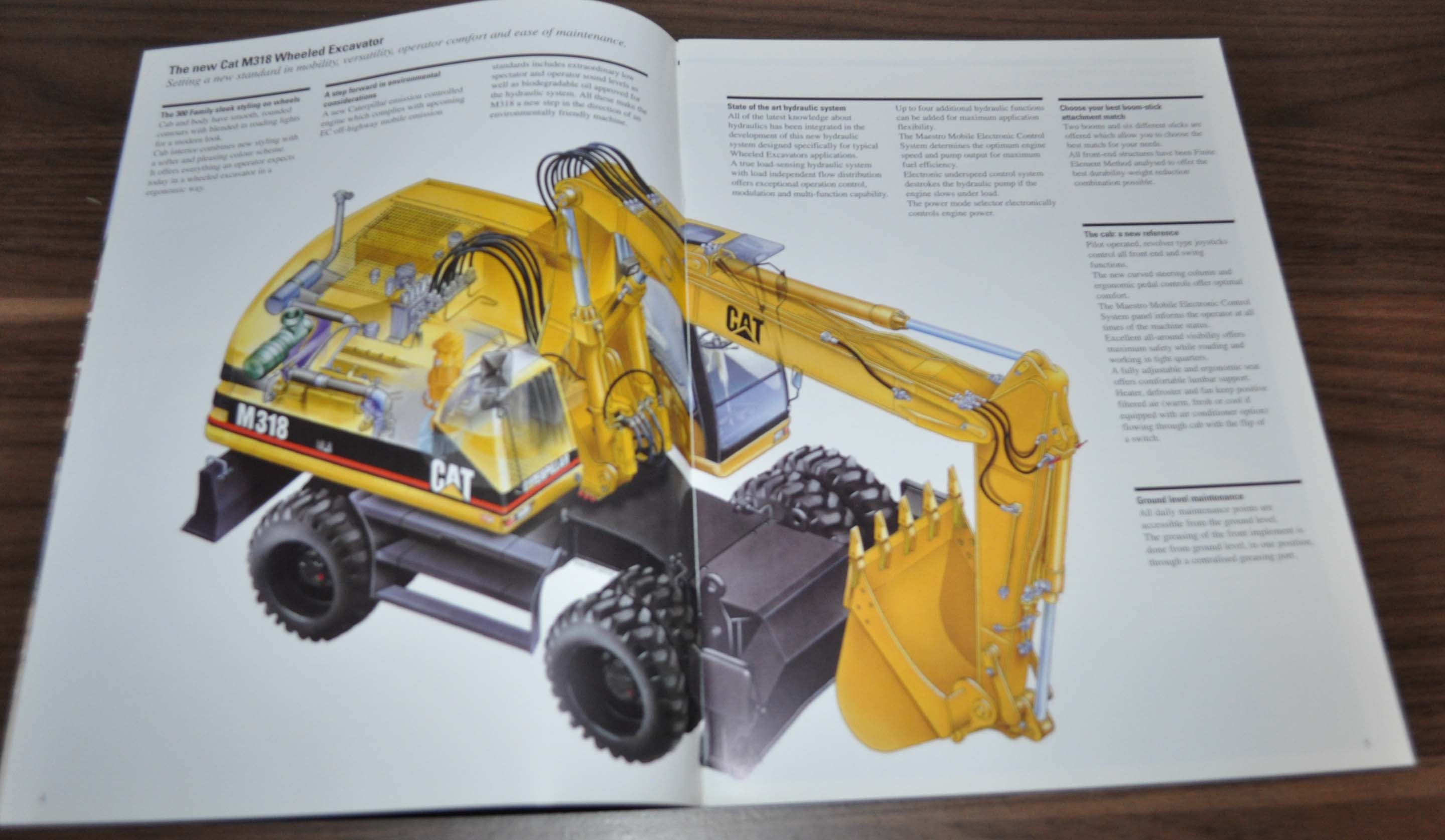 Caterpillar М318 Excavator Cat Specification Technical Data Brochure ...