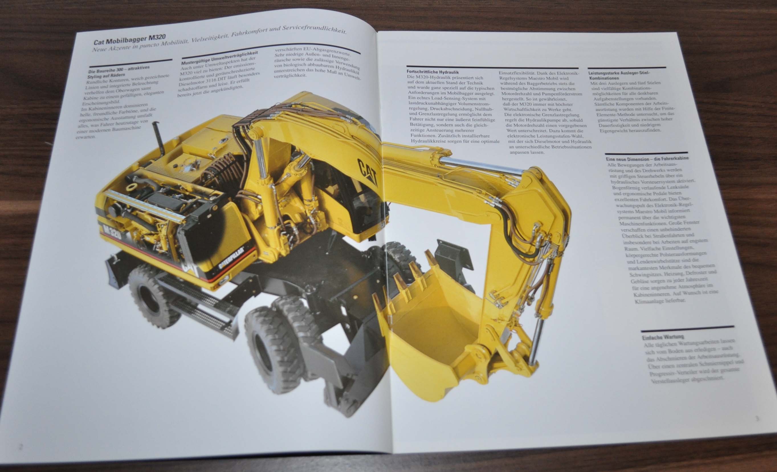 Caterpillar M320 Mobilbagger Excavator Cat Specification Brochure ...