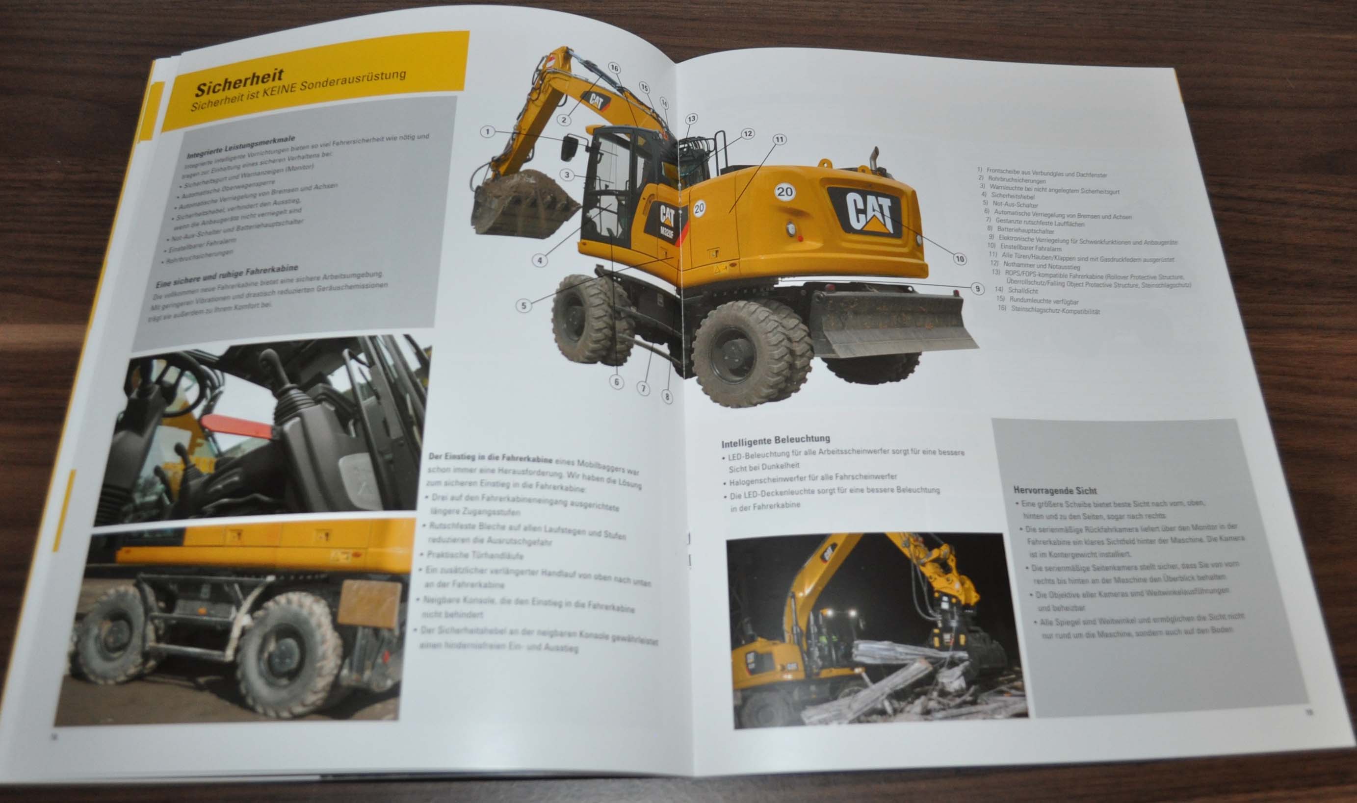 Caterpillar M320F Mobilbagger Excavator Cat Specification Brochure ...