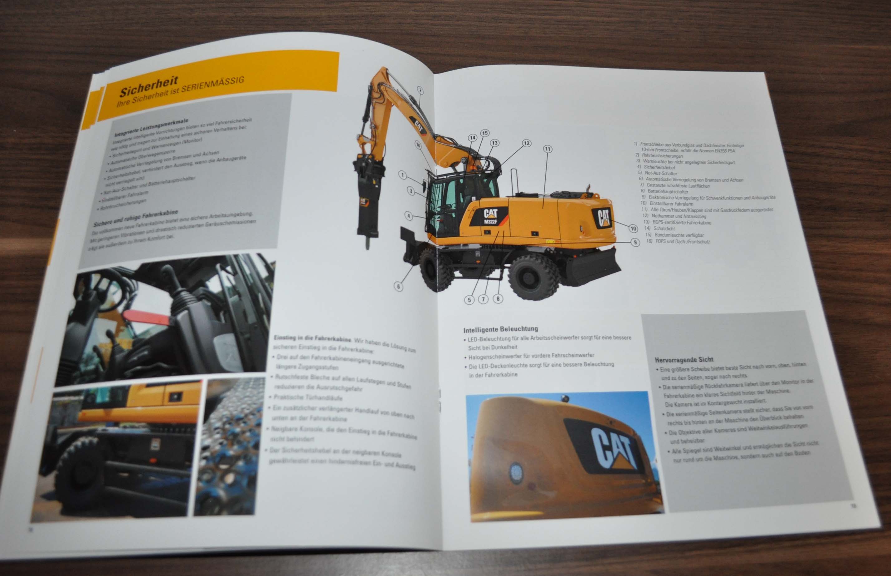 Caterpillar M322F Mobilbagger Excavator Cat Specification Brochure ...