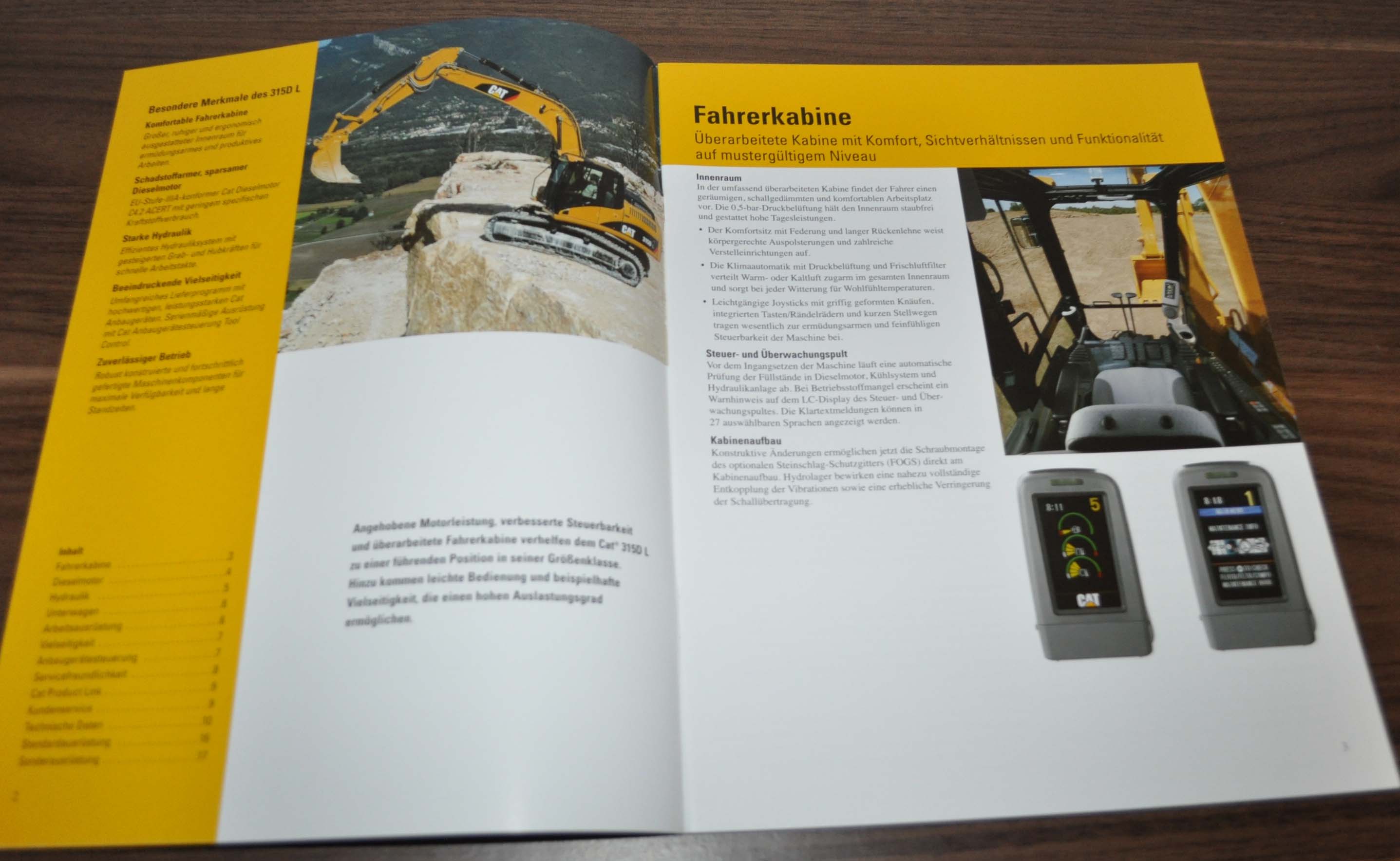 Caterpillar 315D L Bagger Excavator Cat Specification Brochure Prospekt ...