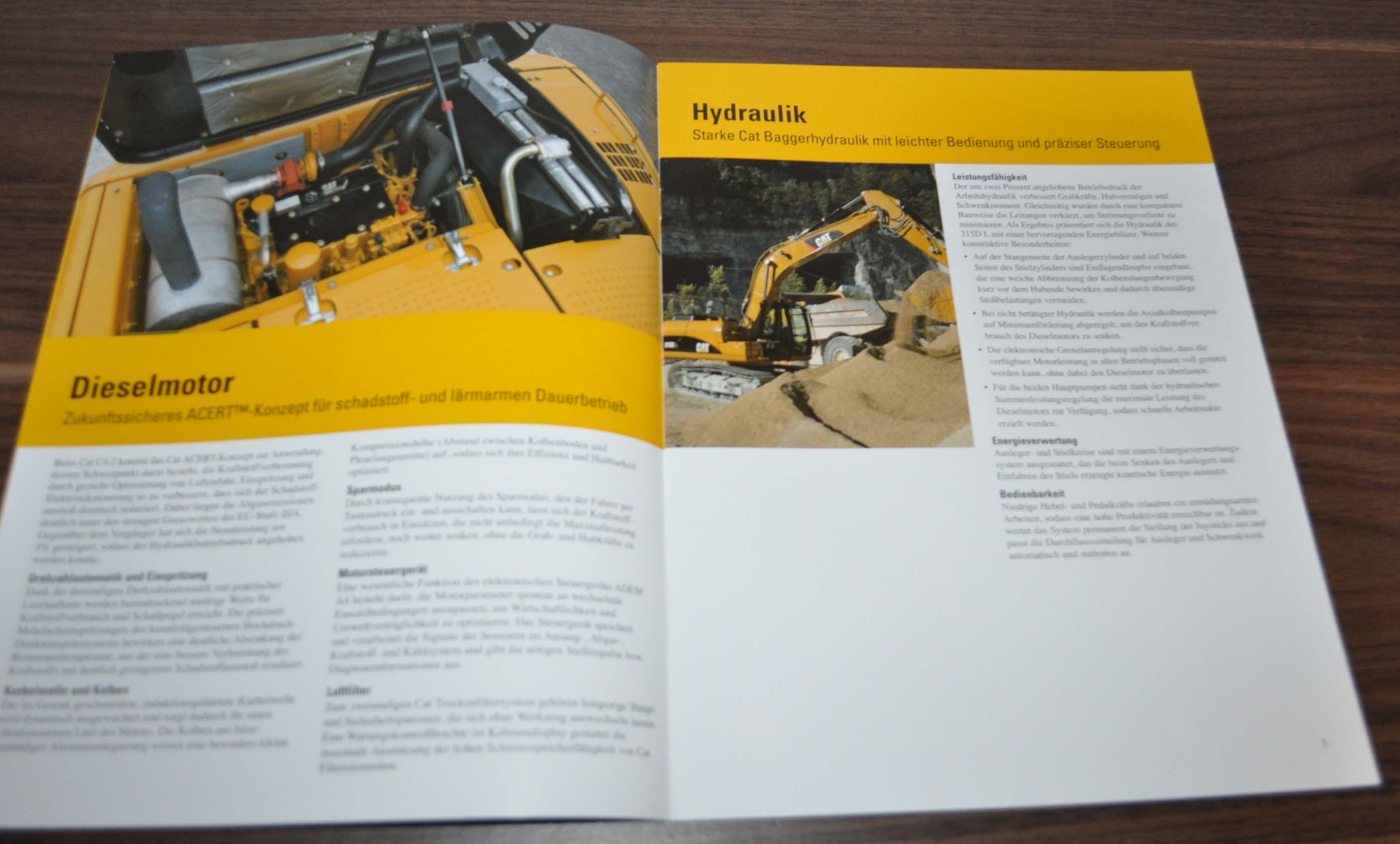 Caterpillar 315D L Bagger Excavator Cat Specification Brochure Prospekt ...