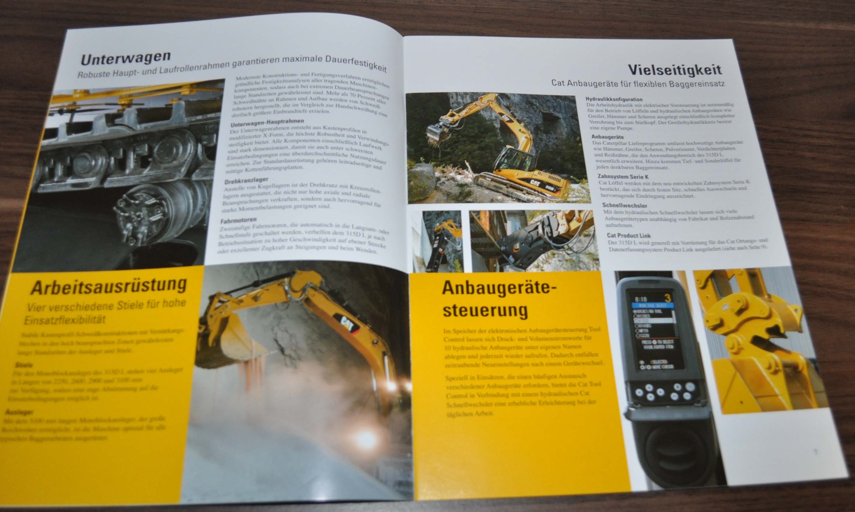 Caterpillar 315D L Bagger Excavator Cat Specification Brochure Prospekt ...