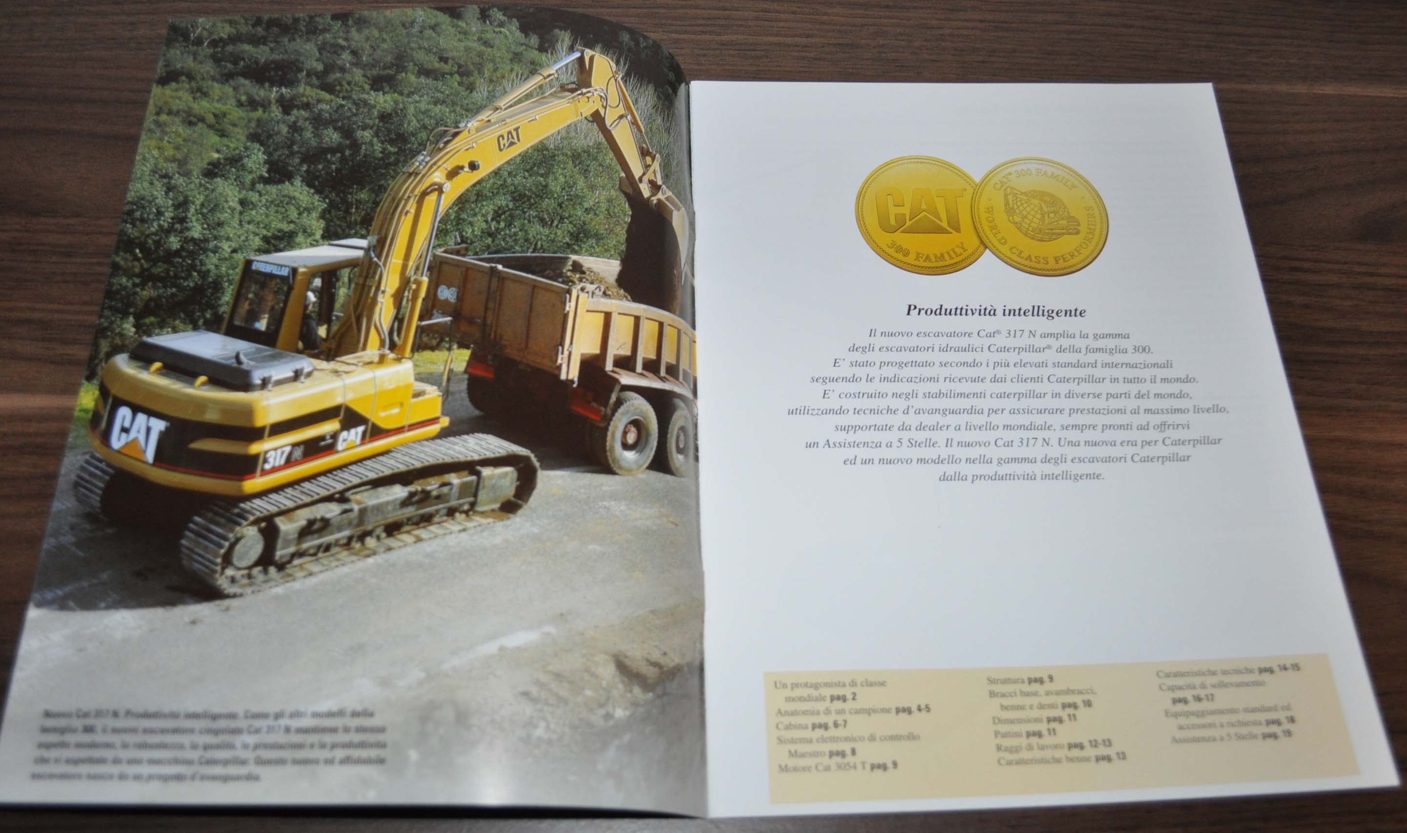 Caterpillar 317 N Escavatore Idraulico Excavator Specification Brochure ...