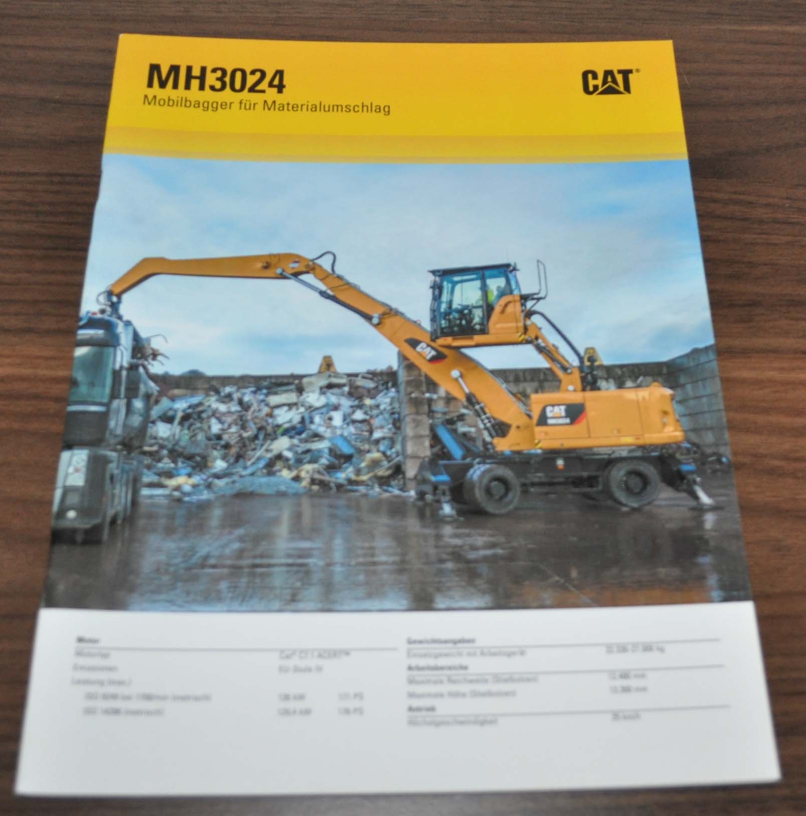 Caterpillar MH3024 MobilBagger Excavator Cat Specification Brochure ...