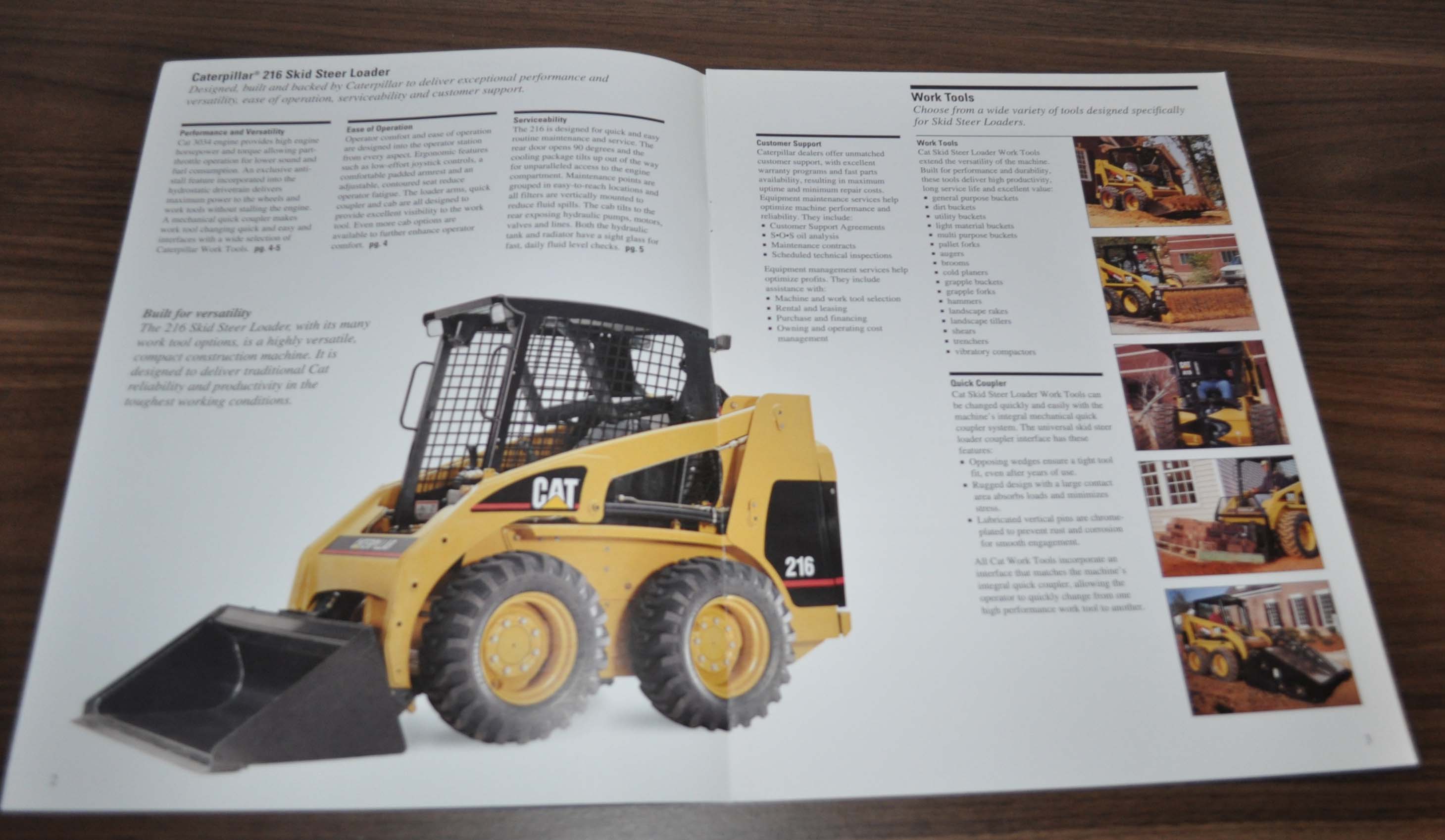 Caterpillar 216 Skid Steer Loader Specification Technical Data Brochure ...