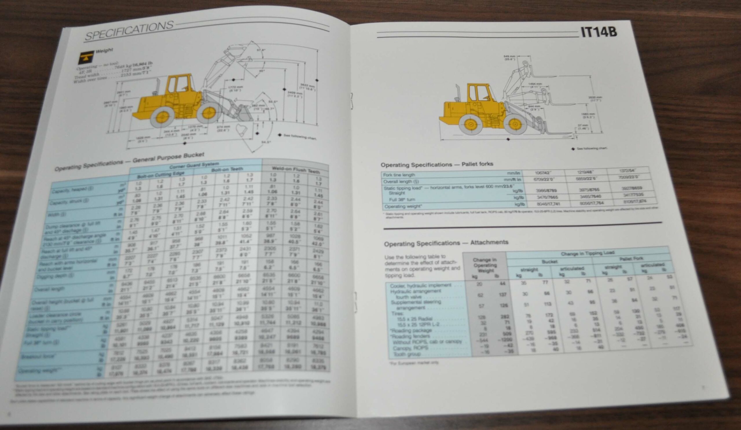Caterpillar IT14B Integrated Toolcarrier Specification Cat Brochure ...