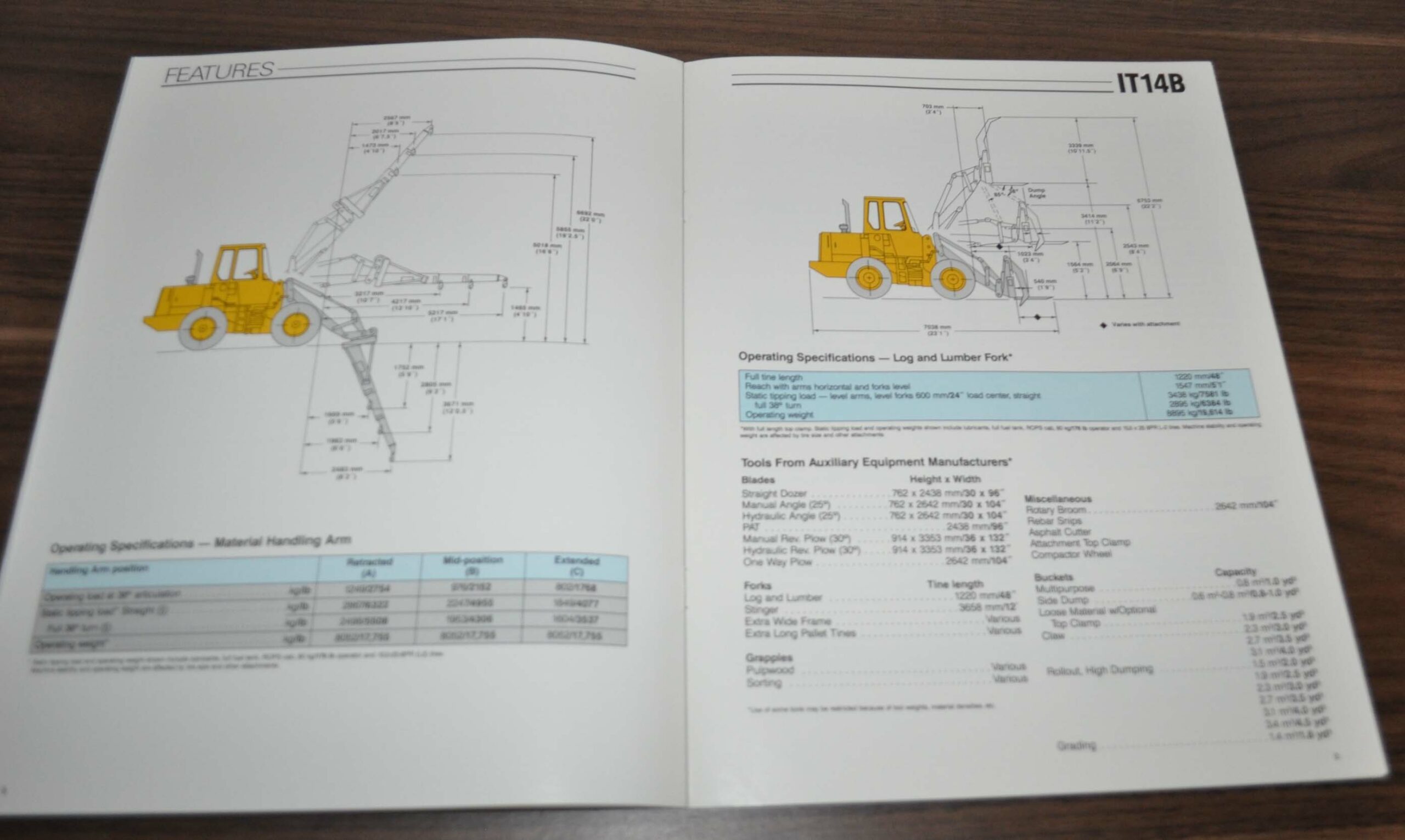 Caterpillar IT14B Integrated Toolcarrier Specification Cat Brochure ...