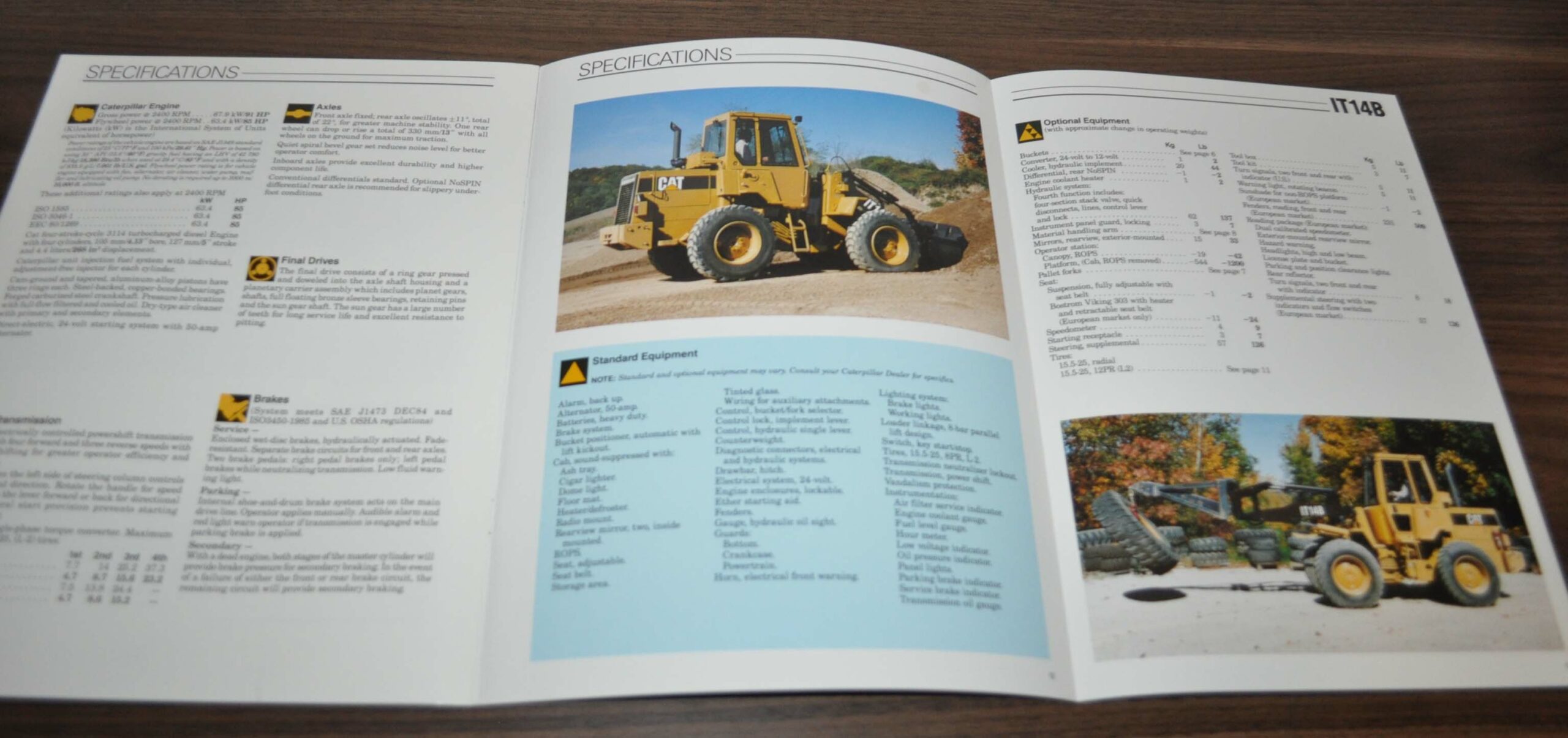 Caterpillar IT14B Integrated Toolcarrier Specification Cat Brochure ...