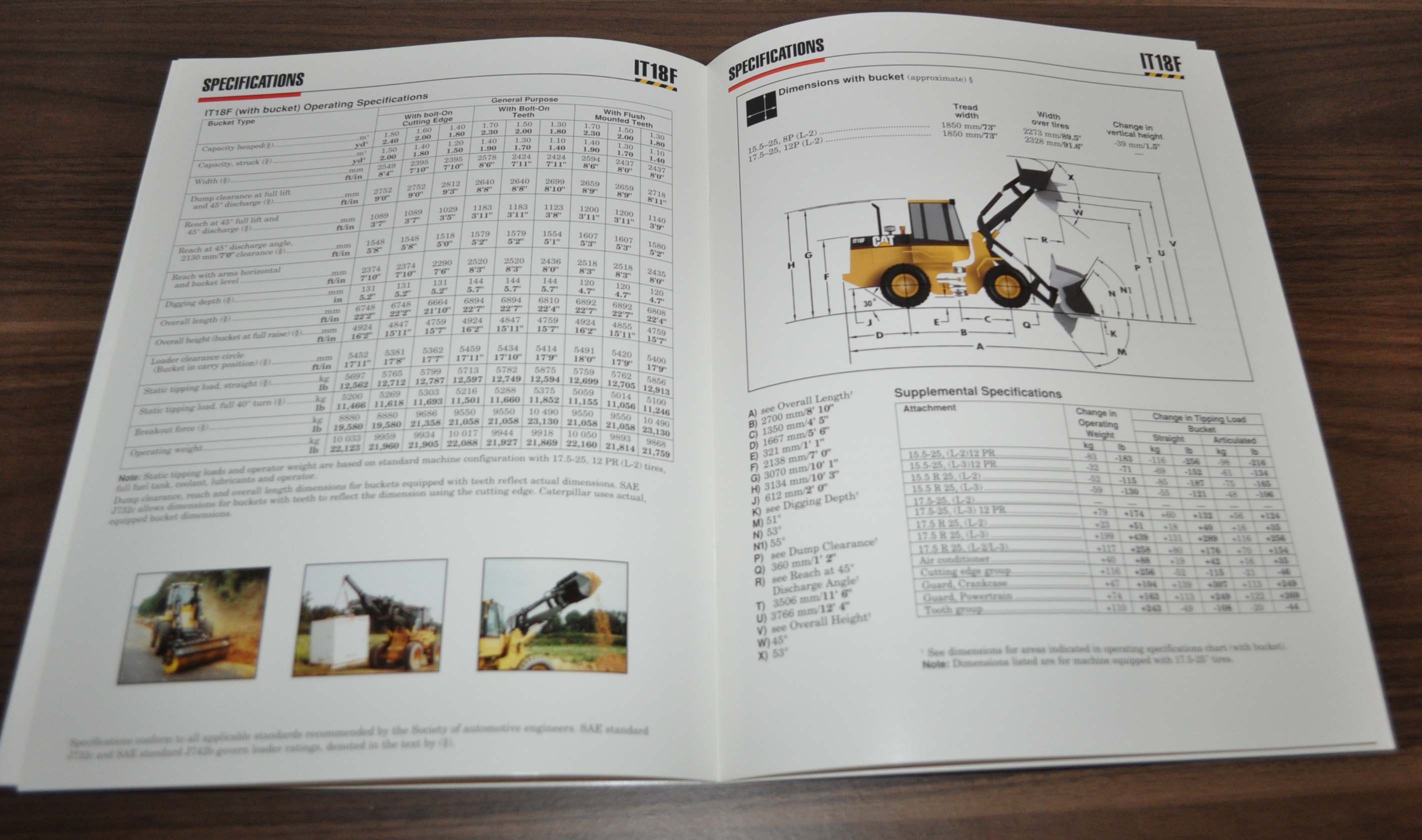 Caterpillar IT18F Integrated Toolcarrier Specification Cat Brochure ...
