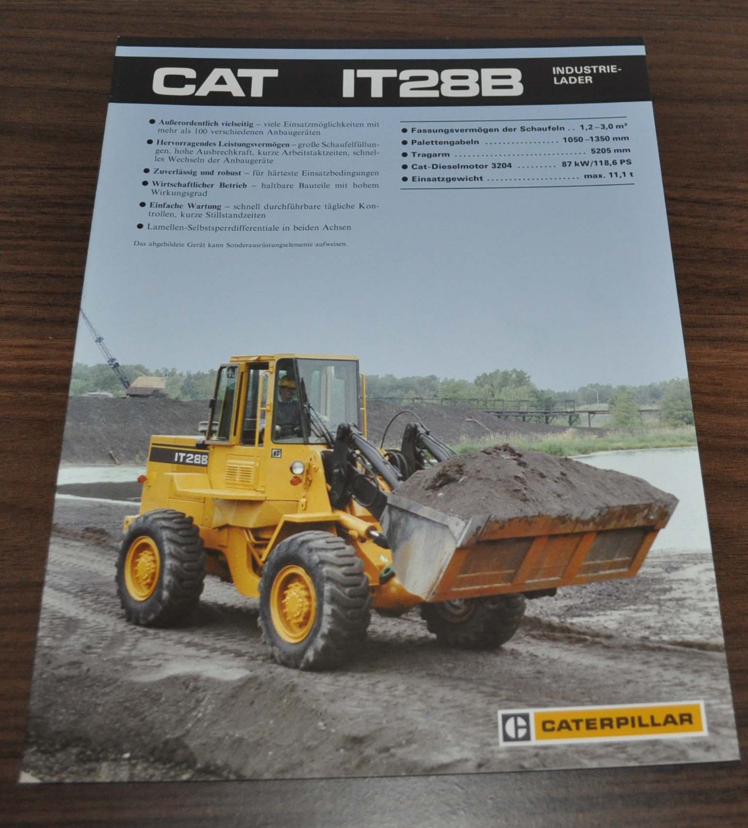Caterpillar IT28B Industrielader Integrated Toolcarrier Cat Brochure ...