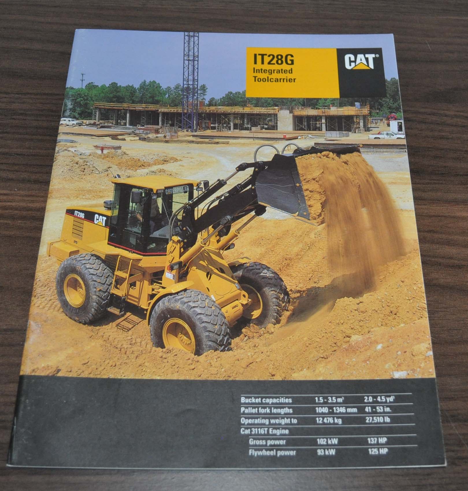 Caterpillar IT28G Integrated Toolcarrier Specification Cat Brochure ...