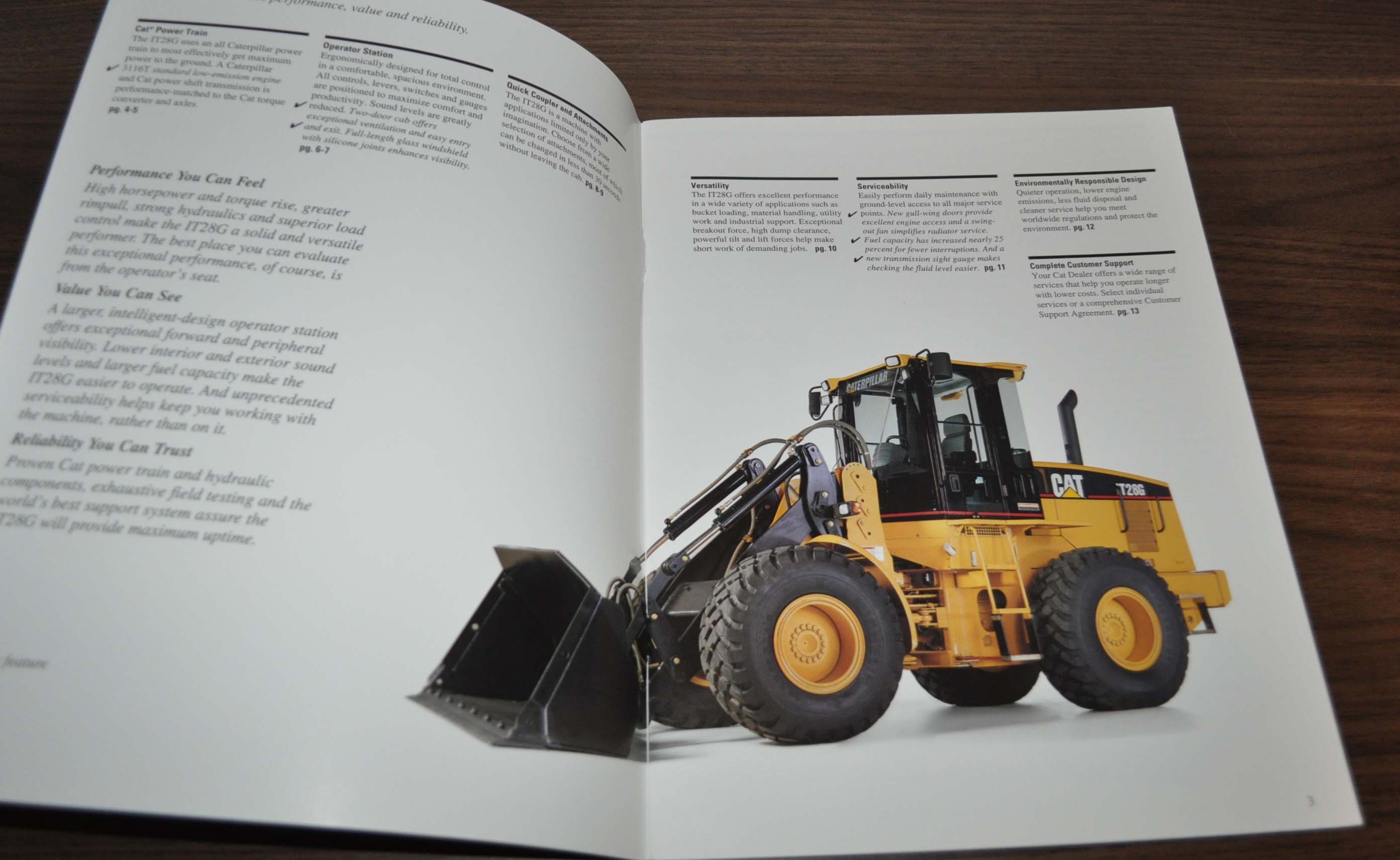 Caterpillar IT28G Integrated Toolcarrier Specification Cat Brochure ...