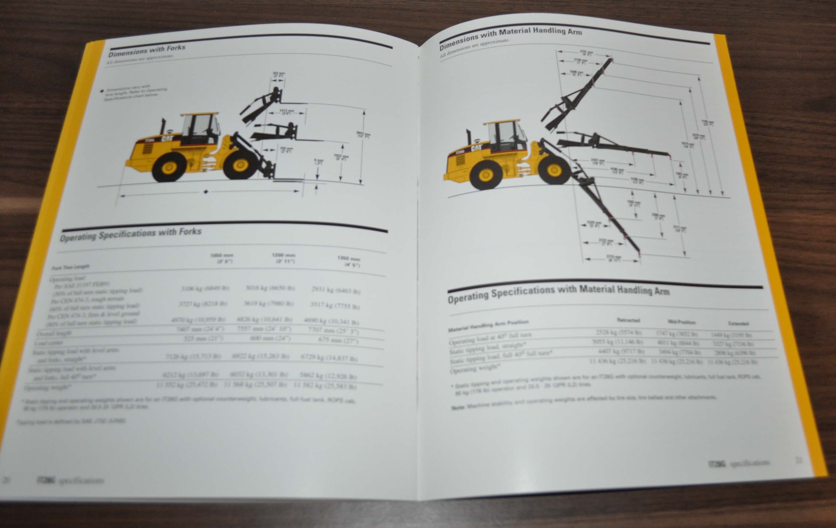 Caterpillar IT28G Integrated Toolcarrier Specification Cat Brochure ...
