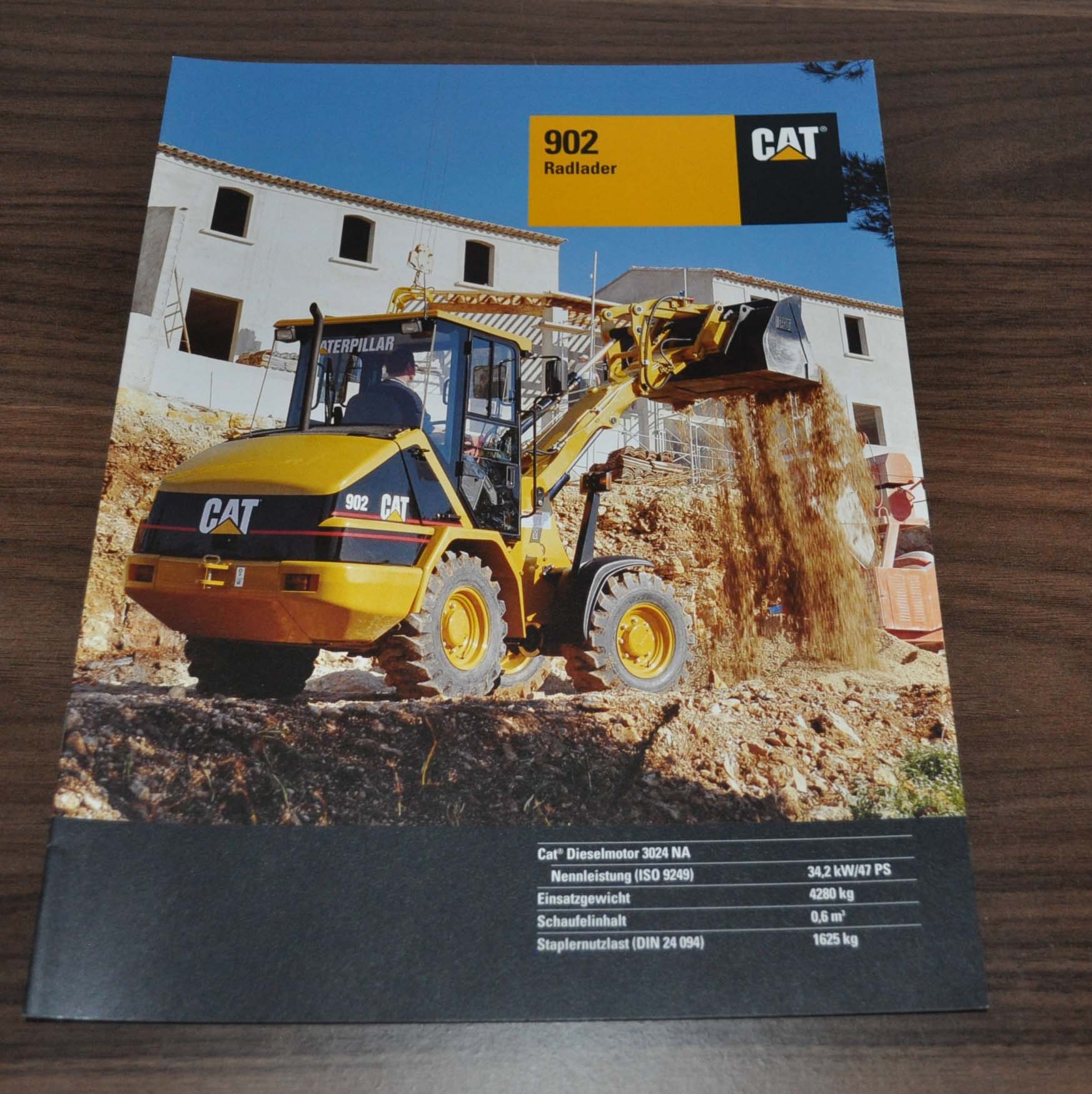 Caterpillar 902 Radlader Wheel Loader Specification Cat Brochure ...