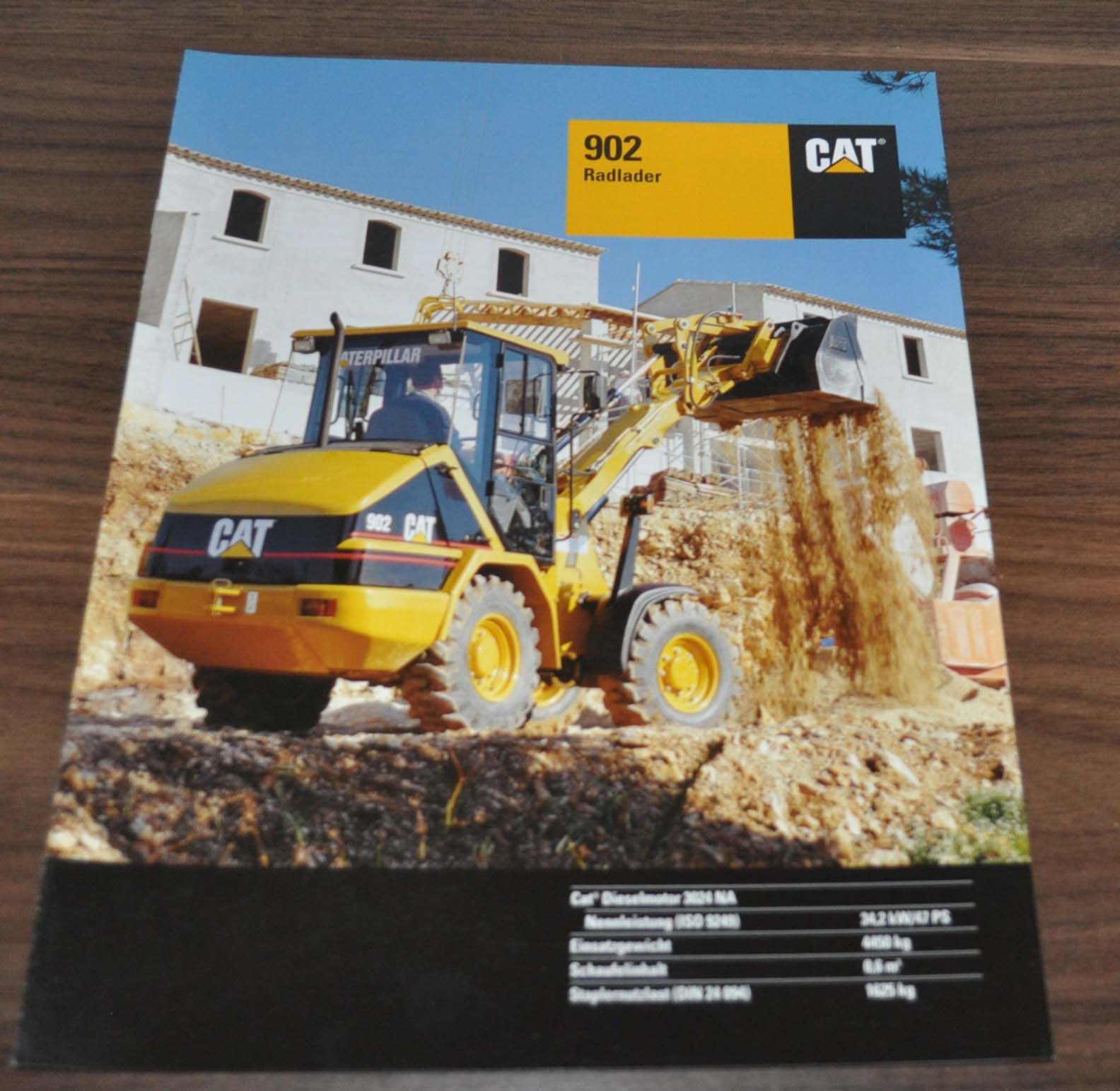 Caterpillar 902 Radlader Wheel Loader Specification Cat Brochure ...