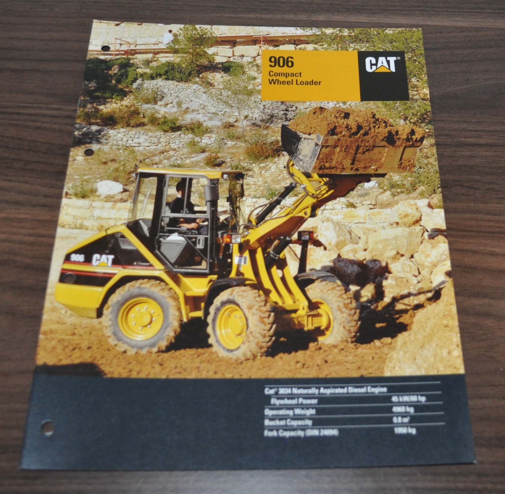 Caterpillar 906 Wheel Loader Specification Technical Data Cat Brochure ...