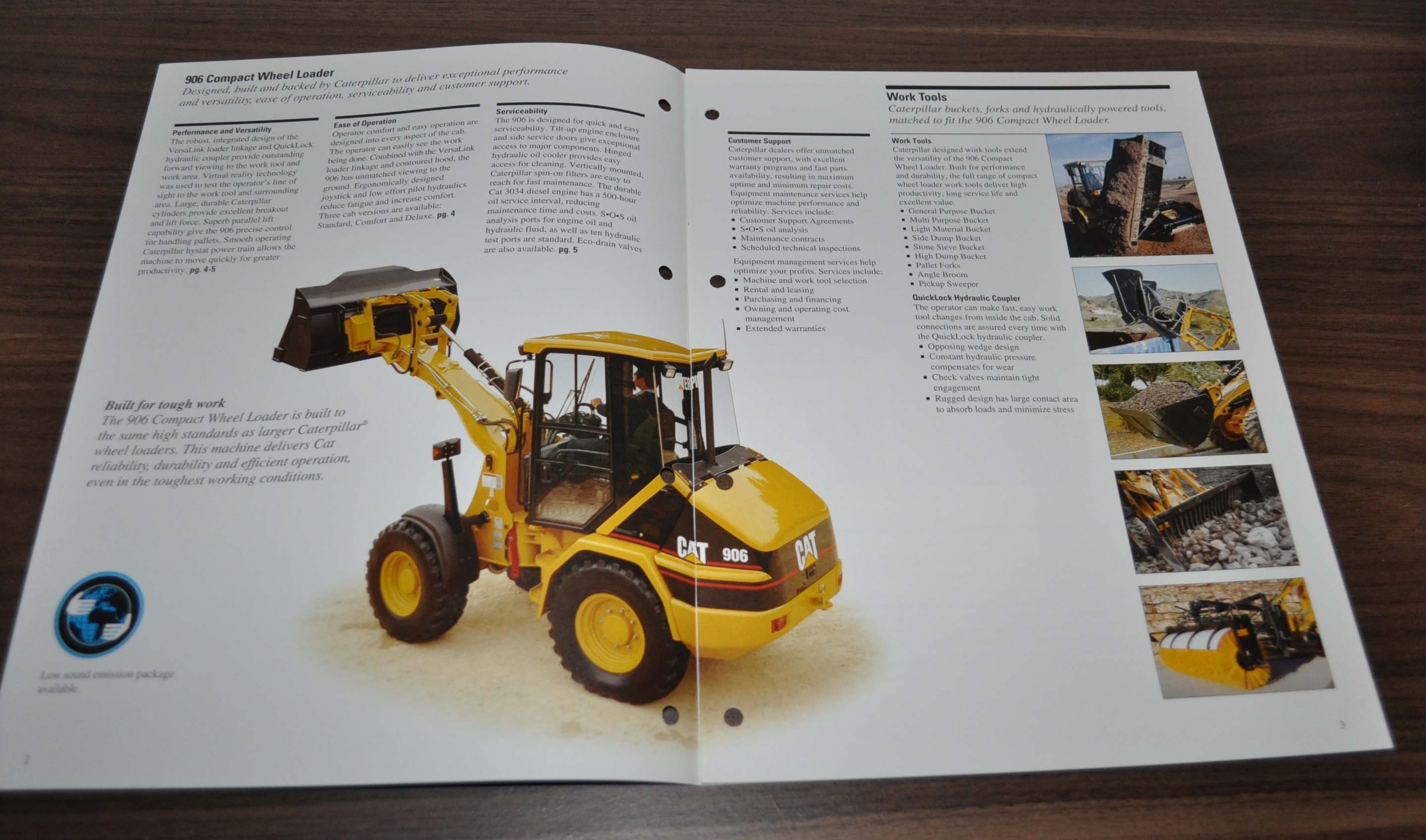 Caterpillar 906 Wheel Loader Specification Technical Data Cat Brochure ...