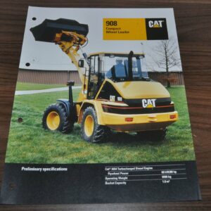 Caterpillar 908 Wheel Loader Specification Technical Data Cat Brochure Prospekt – AUTO BROCHURE