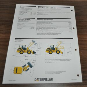 Caterpillar 908 Wheel Loader Specification Technical Data Cat Brochure ...