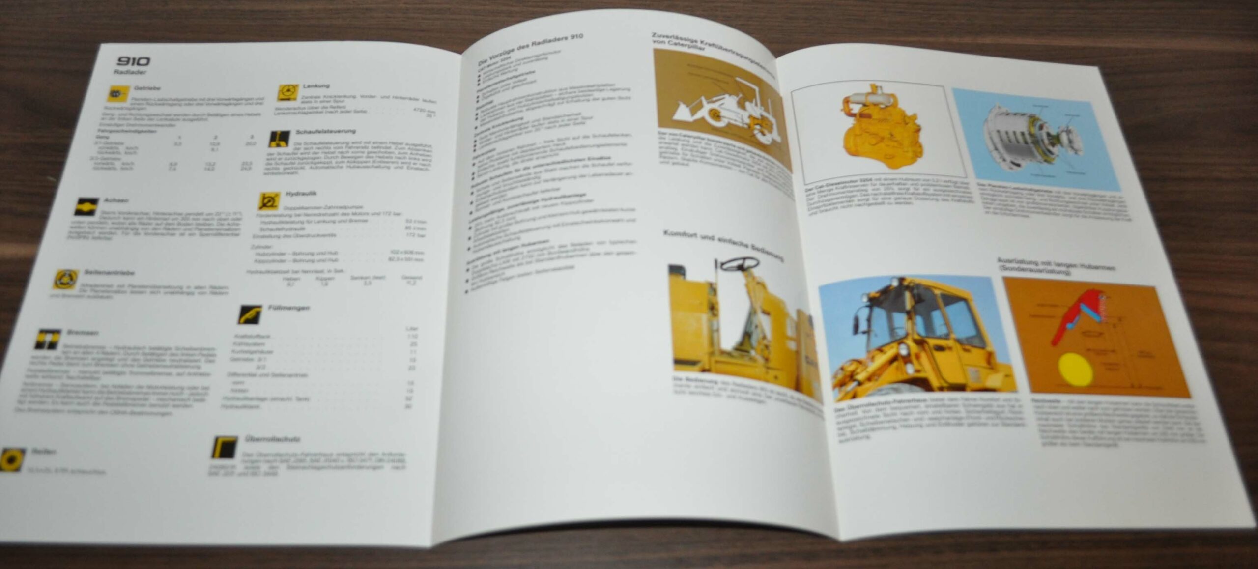 Caterpillar 910 Radlader Wheel Loader Specification Cat Brochure ...