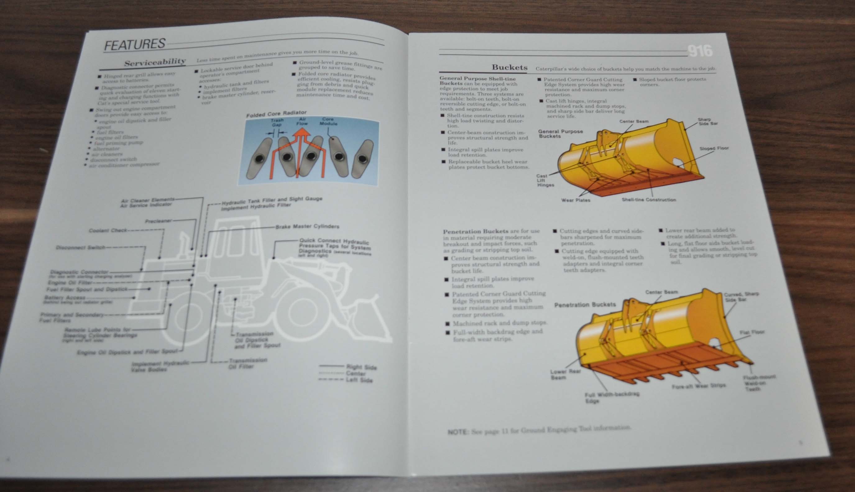 Caterpillar 916 Wheel Loader Specification Technical Data Cat Brochure ...