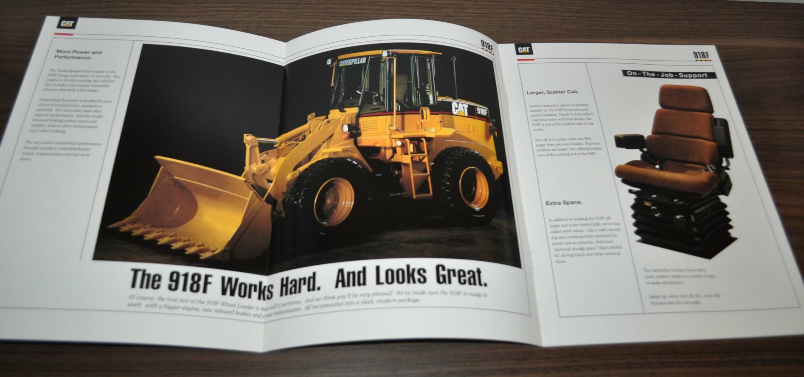 Caterpillar 918F Wheel Loader Specification Technical Data Cat Brochure ...