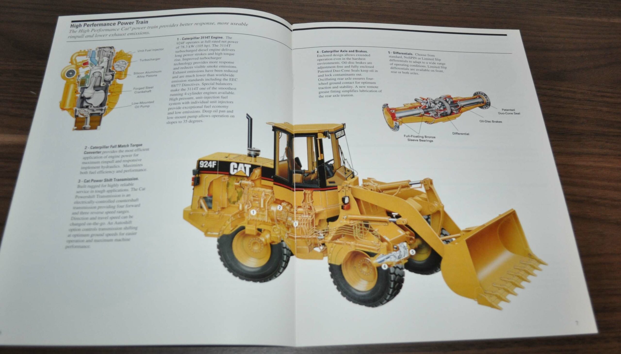 Caterpillar 924F Wheel Loader Specification Technical Data Cat Brochure ...