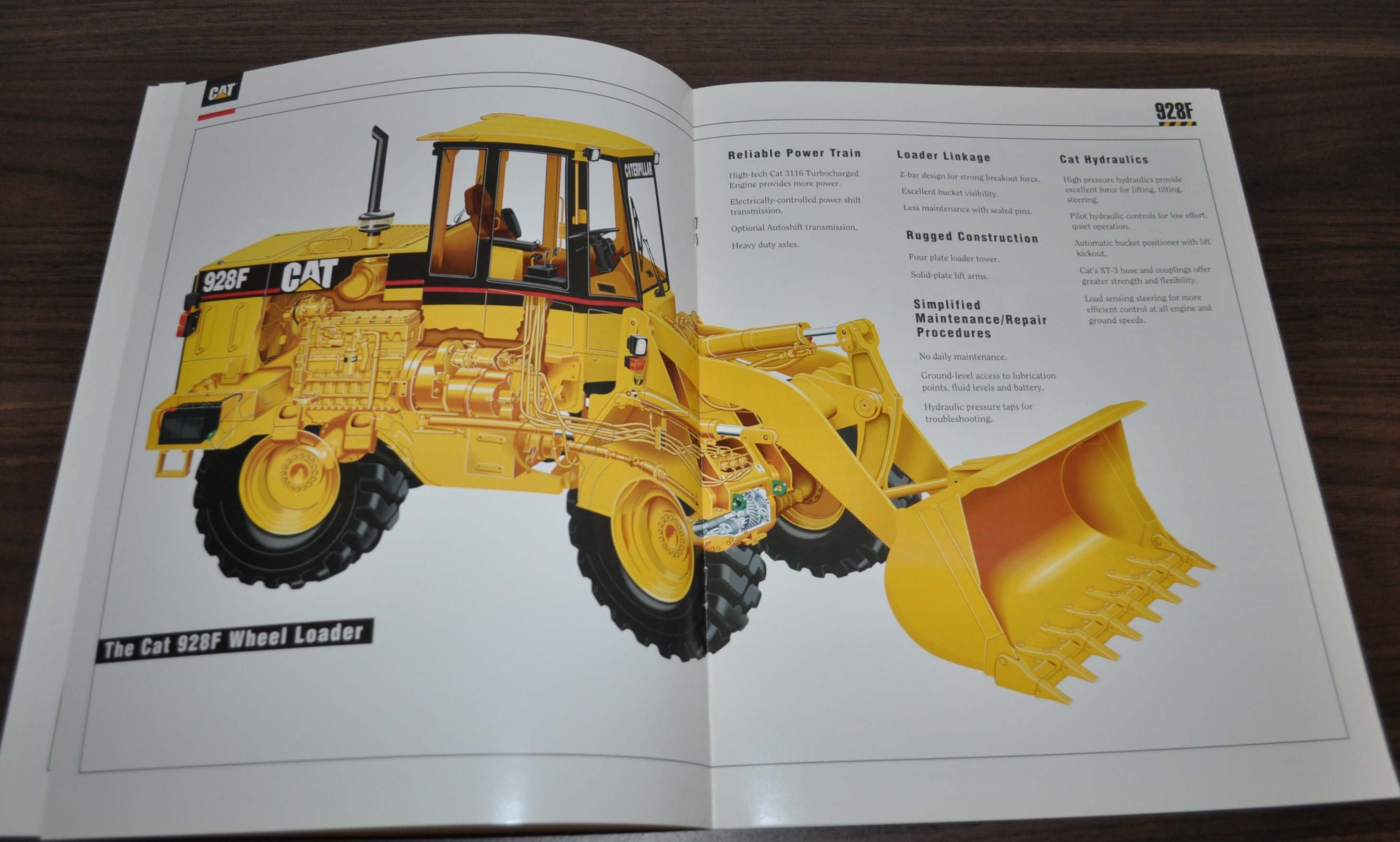 Caterpillar 928F Wheel Loader Specification Technical Data Brochure ...