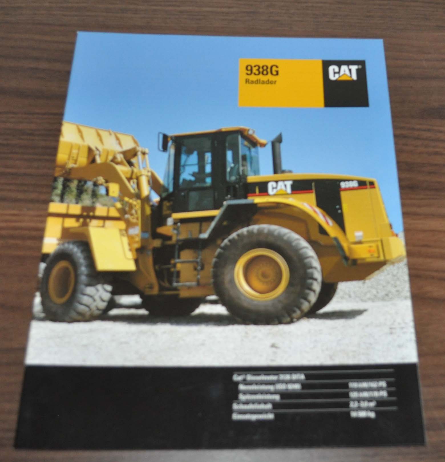 Caterpillar 938G Radlader Wheel Loader Technische Daten Brochure ...