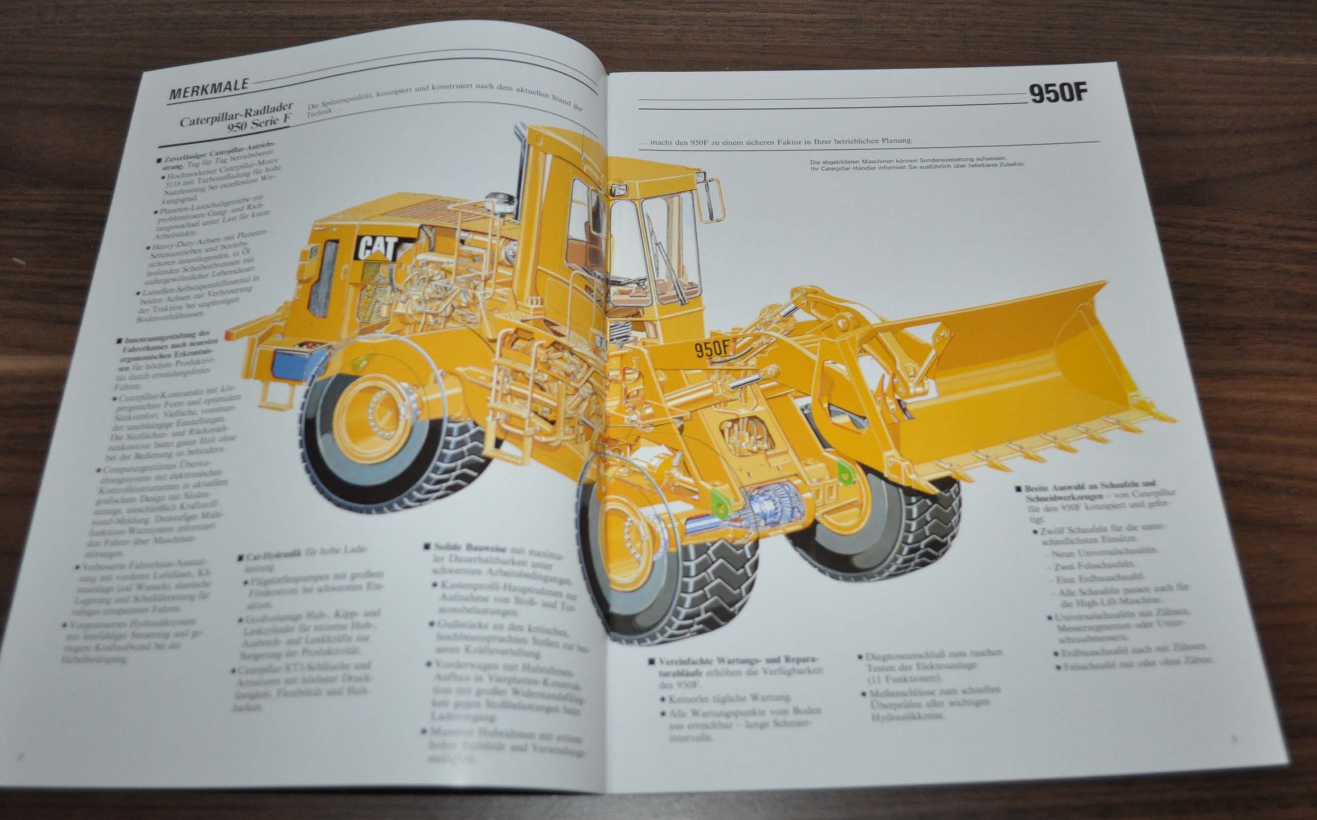 Caterpillar 950F Radlader Wheel Loader Technische Daten Brochure ...