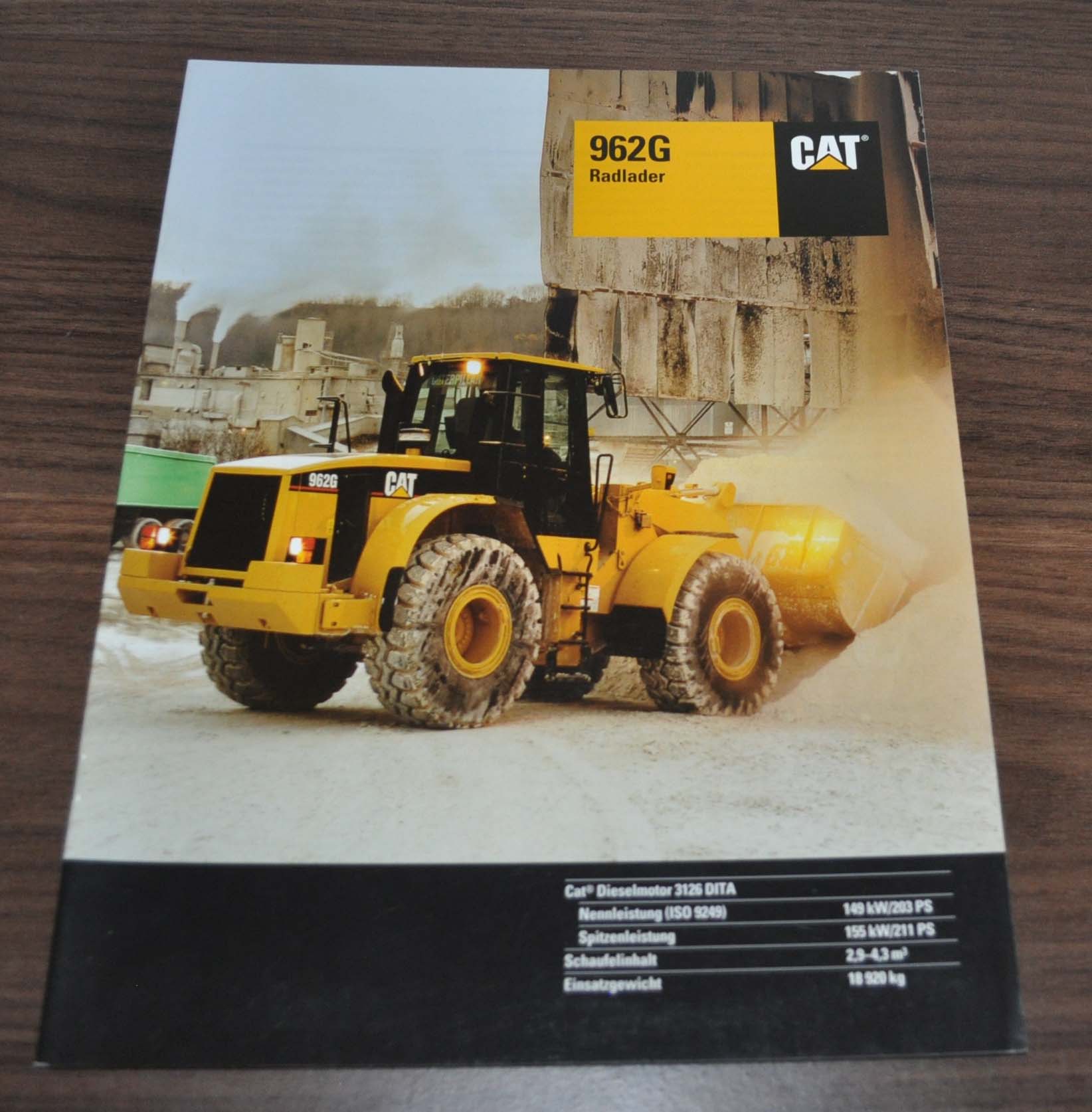 Caterpillar 962G Radlader Wheel Loader Technische Daten Brochure ...