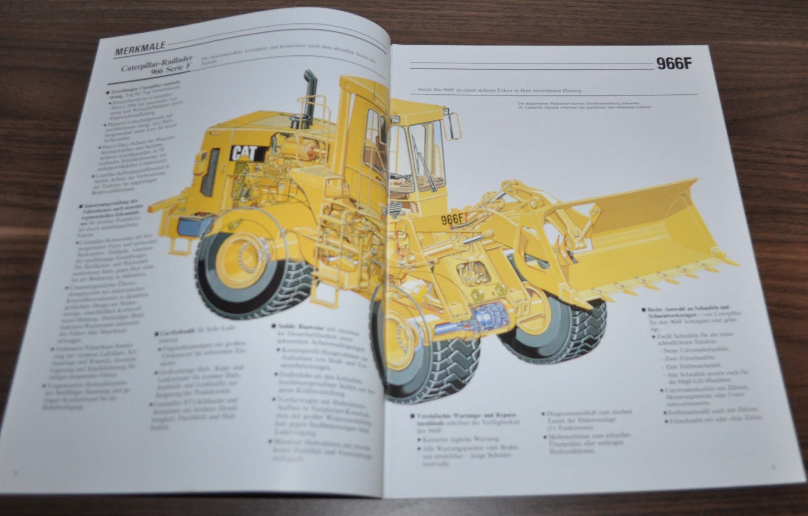 Caterpillar 966F Radlader Wheel Loader Technische Daten Brochure Prospekt DE – AUTO BROCHURE