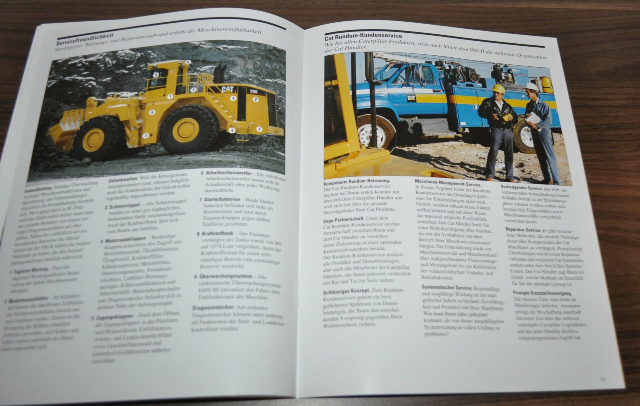 Caterpillar 990 SerieII Radlader Wheel Loader Technische Daten Brochure ...