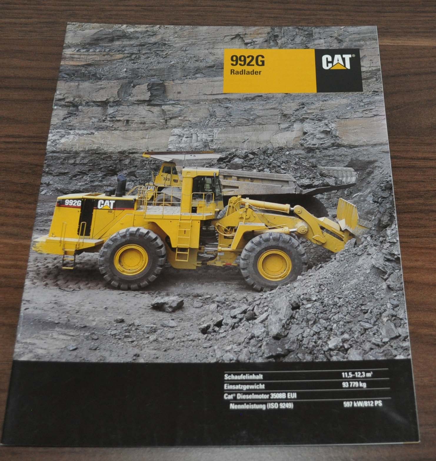 Caterpillar 992D Radlader Wheel Loader Technische Daten Brochure ...