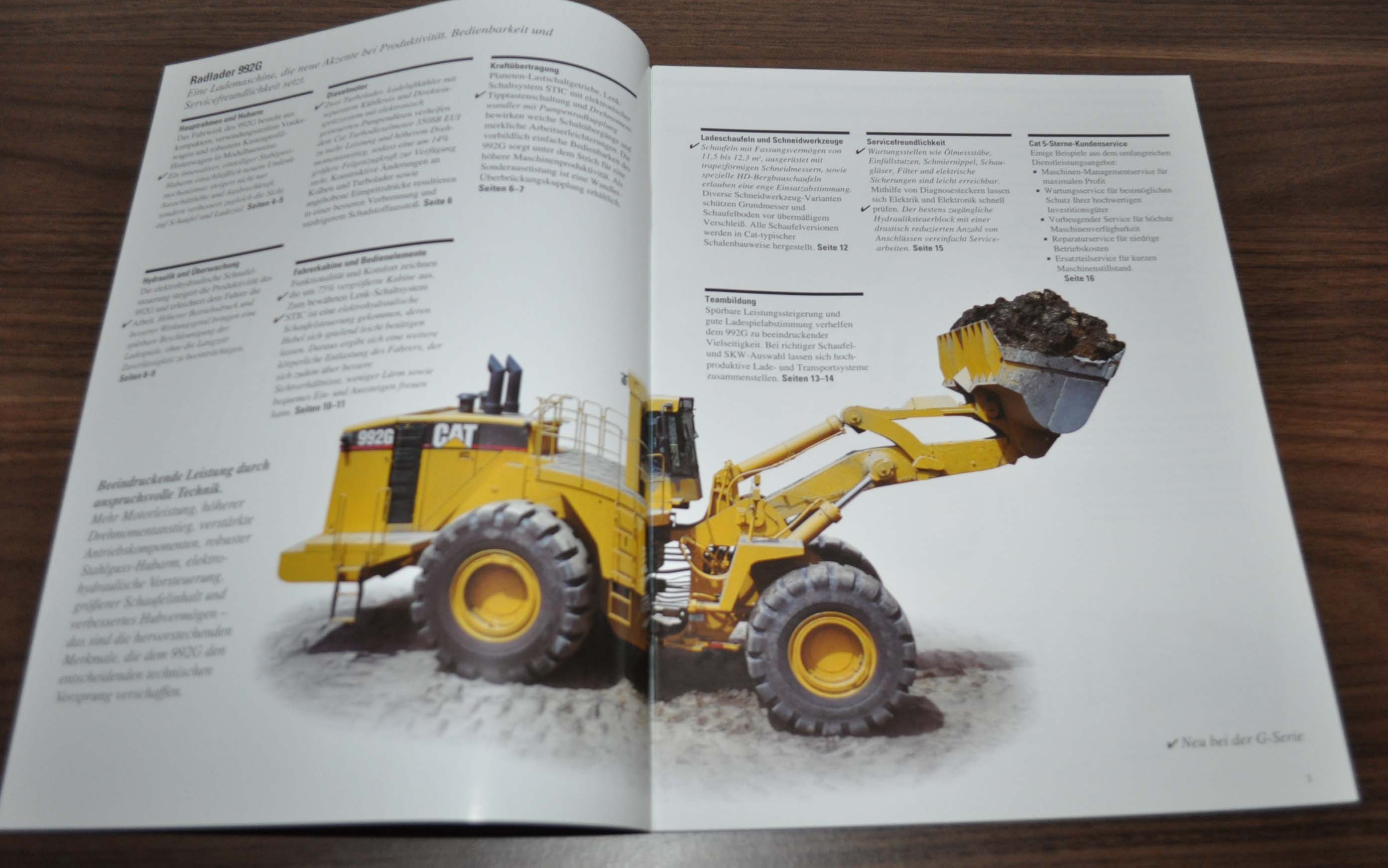 Caterpillar 992D Radlader Wheel Loader Technische Daten Brochure ...