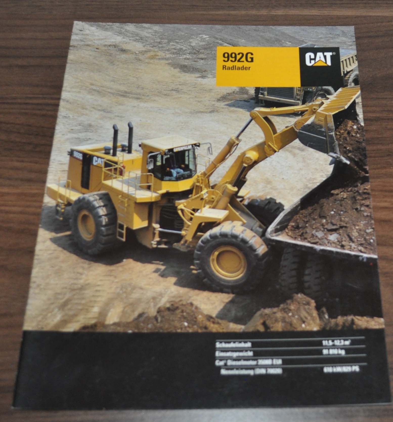 Caterpillar 992G Radlader Wheel Loader Technische Daten Brochure ...